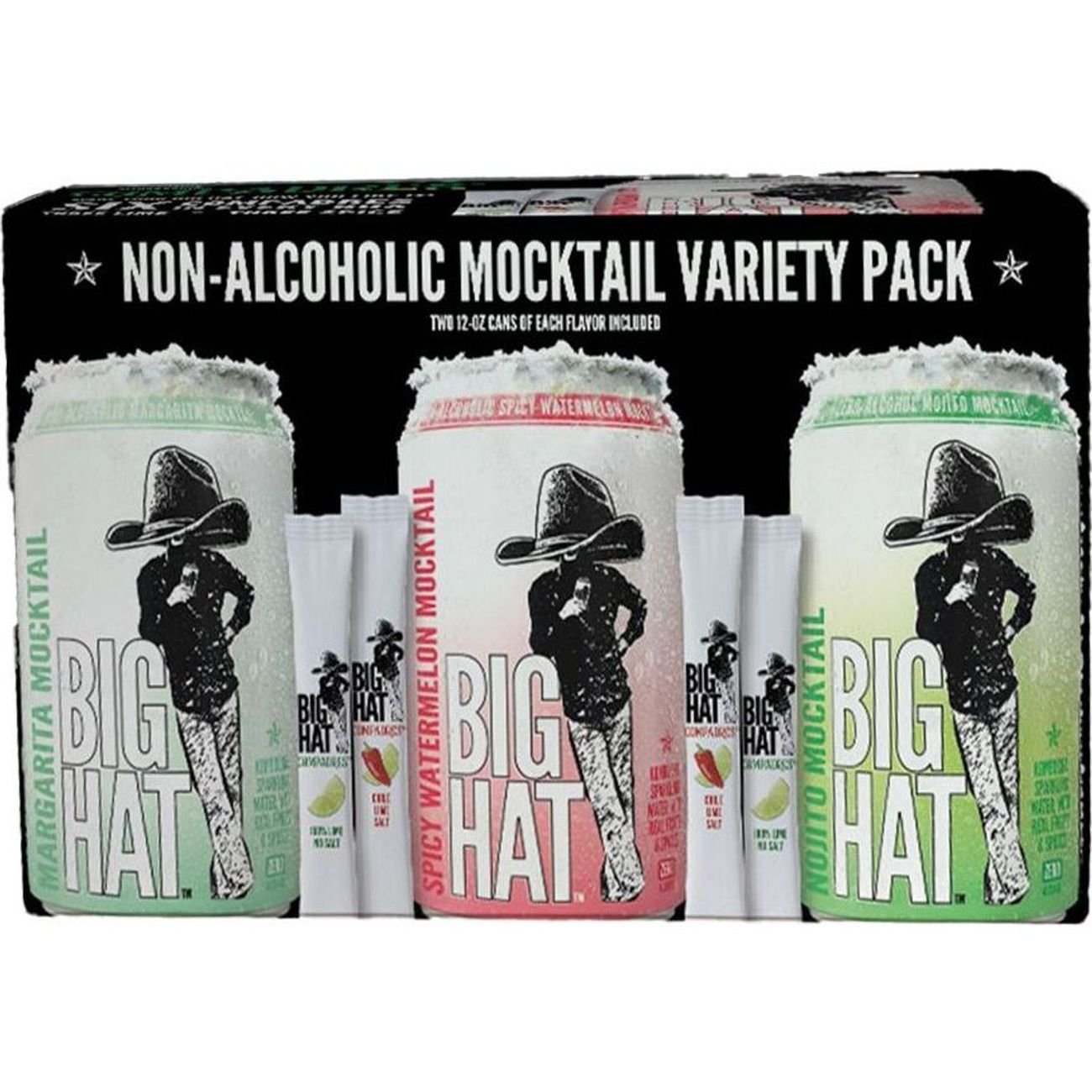 Big Hat Non Alcoholic Mocktail Variety 6 pk Cans - Shop Beer at H-E-B