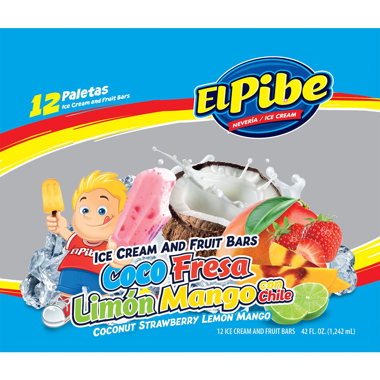El Pibe Ice Cream & Fruit Bars Variety Pack - Shop Bars & pops at H-E-B