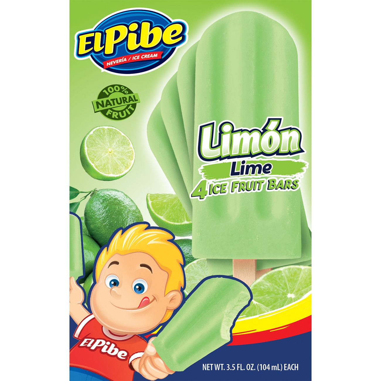 El Pibe Lime Ice Cream Bars - Shop Bars & pops at H-E-B