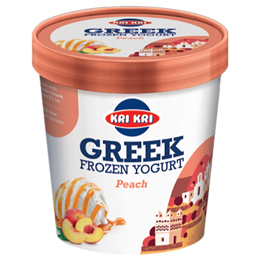 Kri Kri Peach Frozen Greek Yogurt, 15.2 oz | Central Market - Really ...
