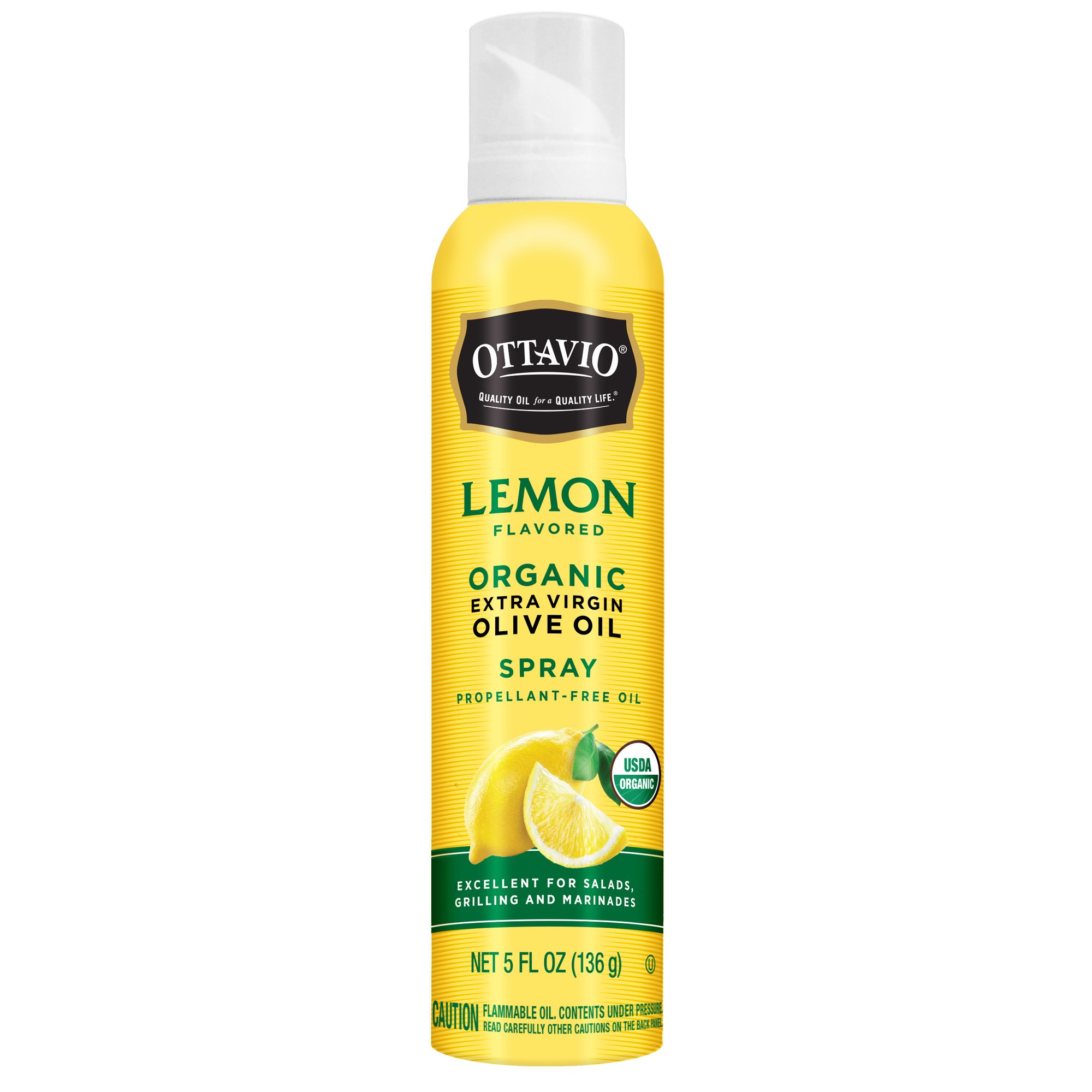 Ottavio Lemon Organic Extra Virgin Olive Oil Spray - Shop Oils at H-E-B