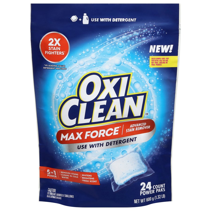 OxiClean Oxi Clean Max Force Advanced Stain Remover Power Paks - Shop ...