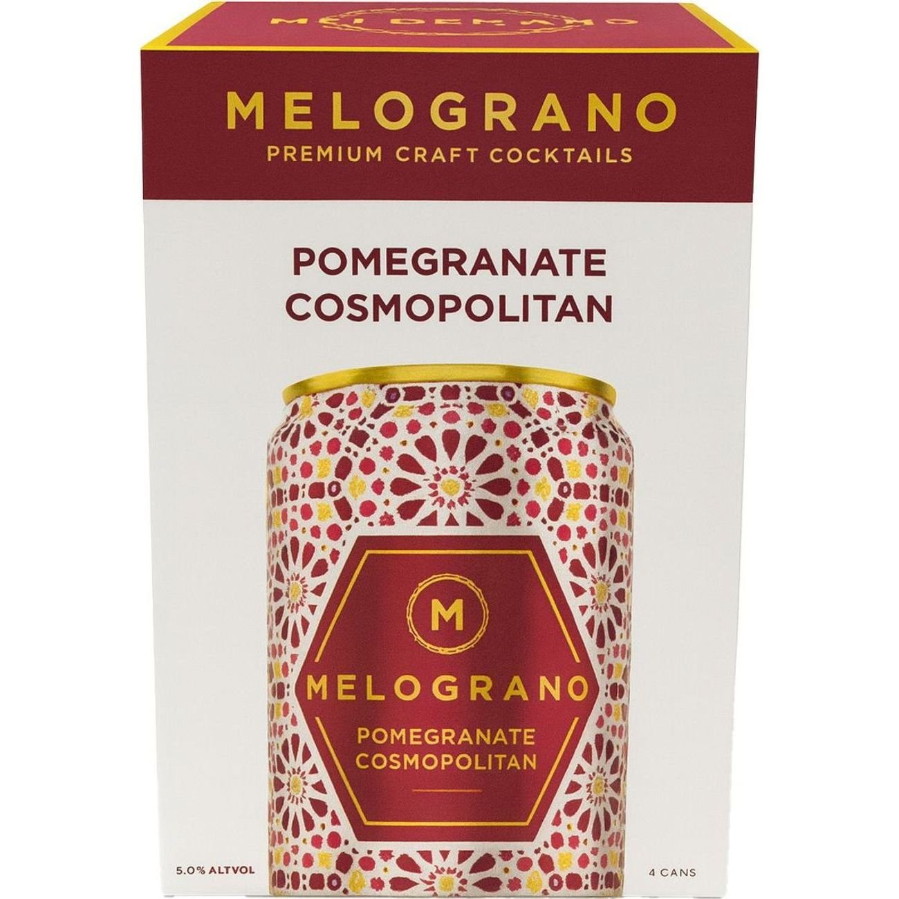 Melograno Craft Cocktail 4 pk Cans - Pomegranate Cosmopolitan - Shop ...