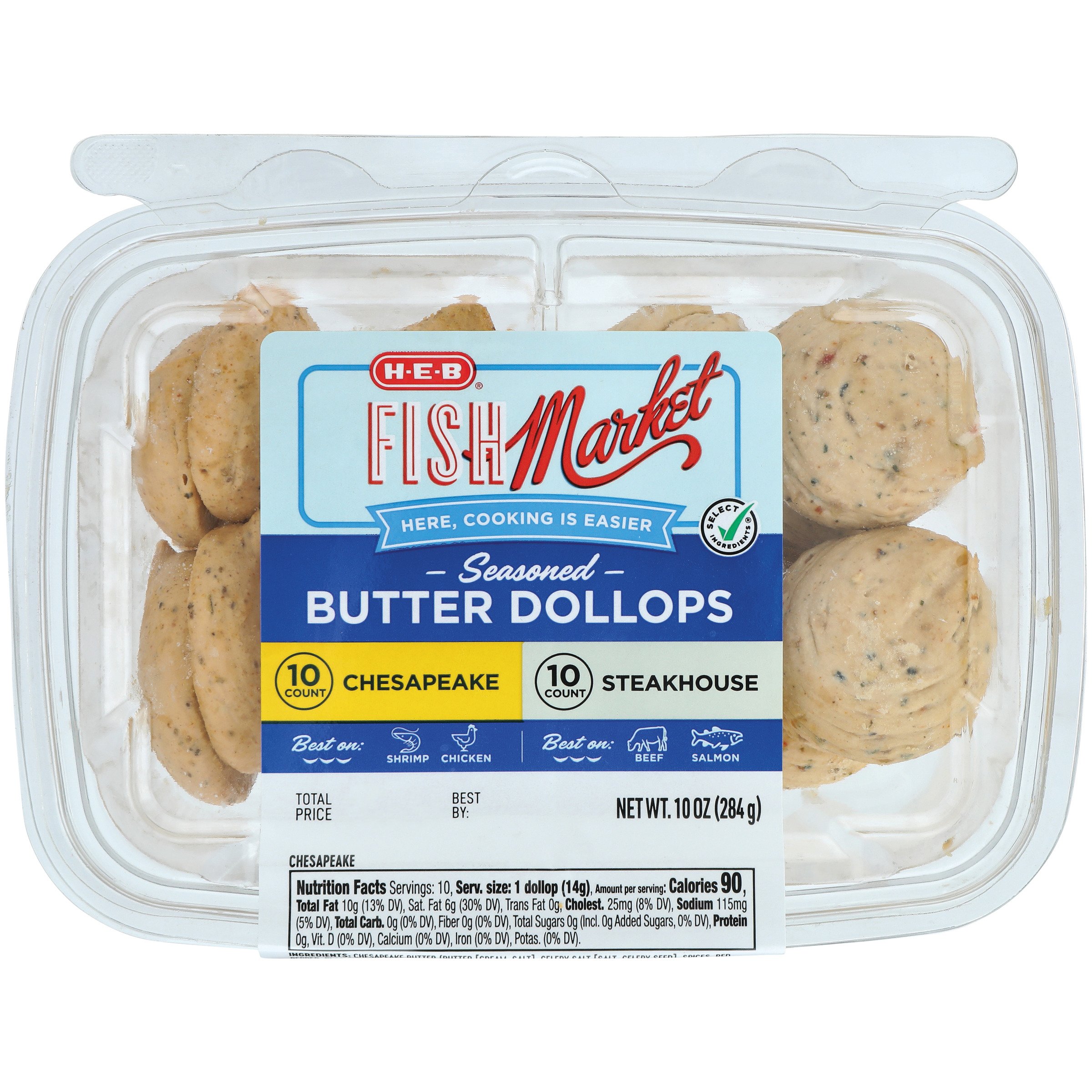 H-E-B Fish Market Duo Seasoned Butter Dollops - Chesapeake & Steakhouse ...
