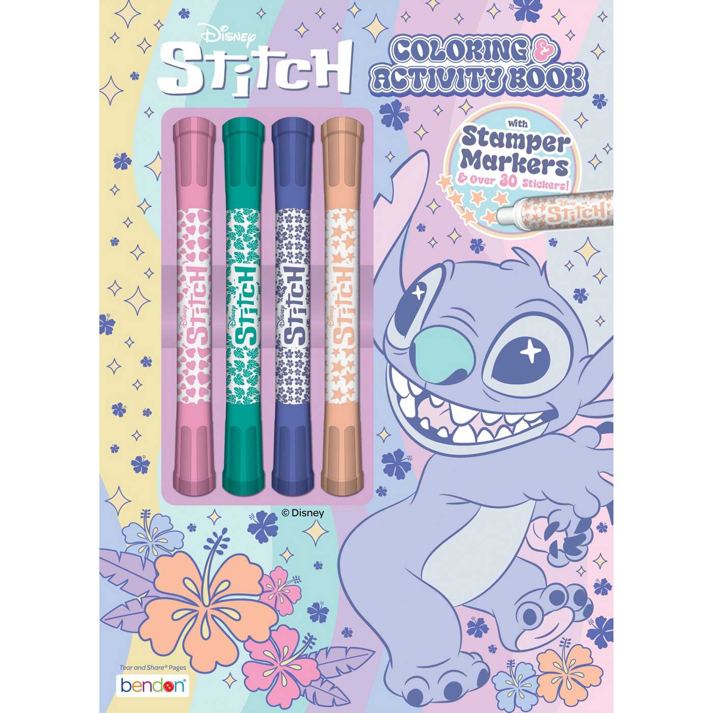 Bendon Disney Stitch Coloring & Activity Book with Stamper Markers ...
