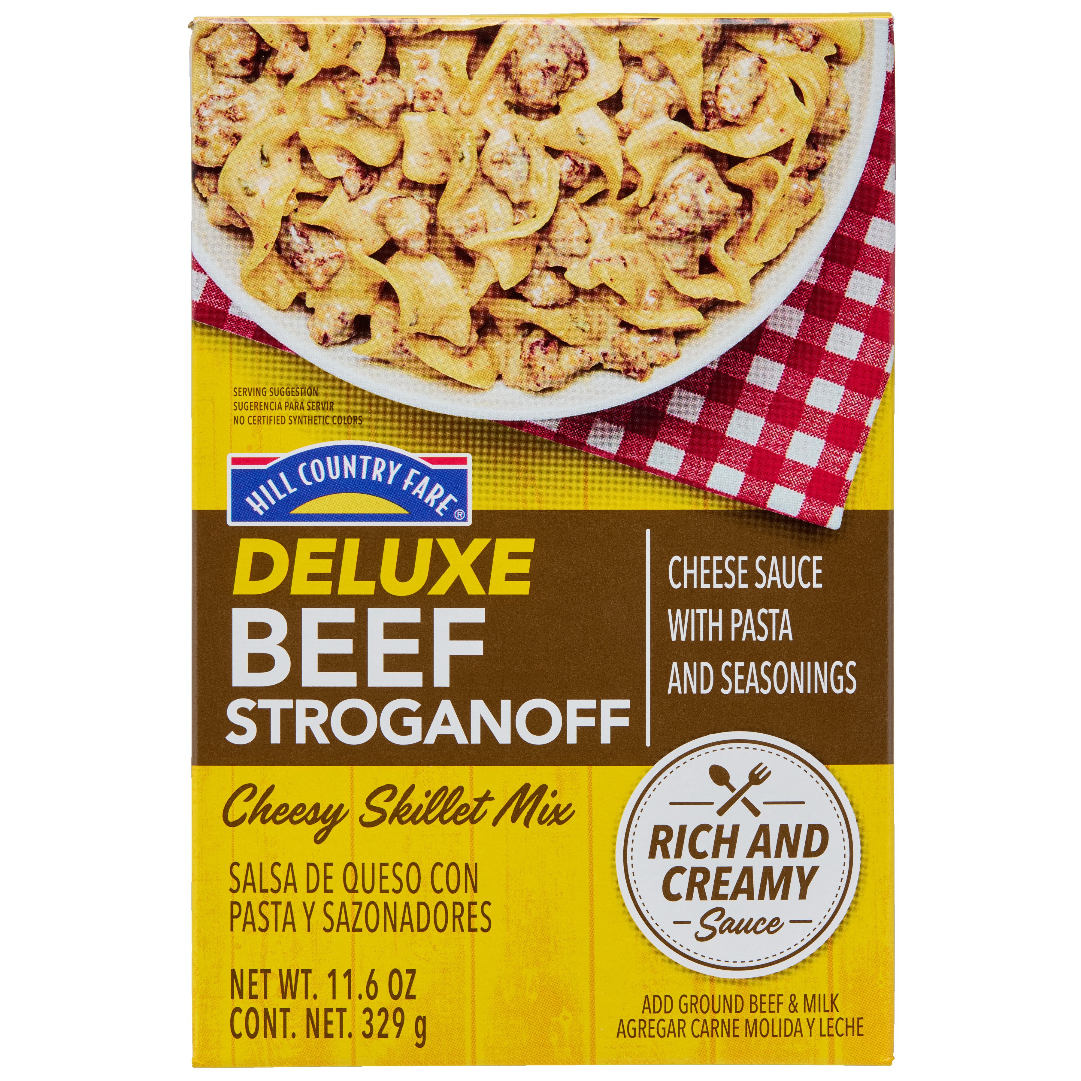 Hill Country Fare Deluxe Beef Stroganoff Cheesy Skillet Mix - Shop ...