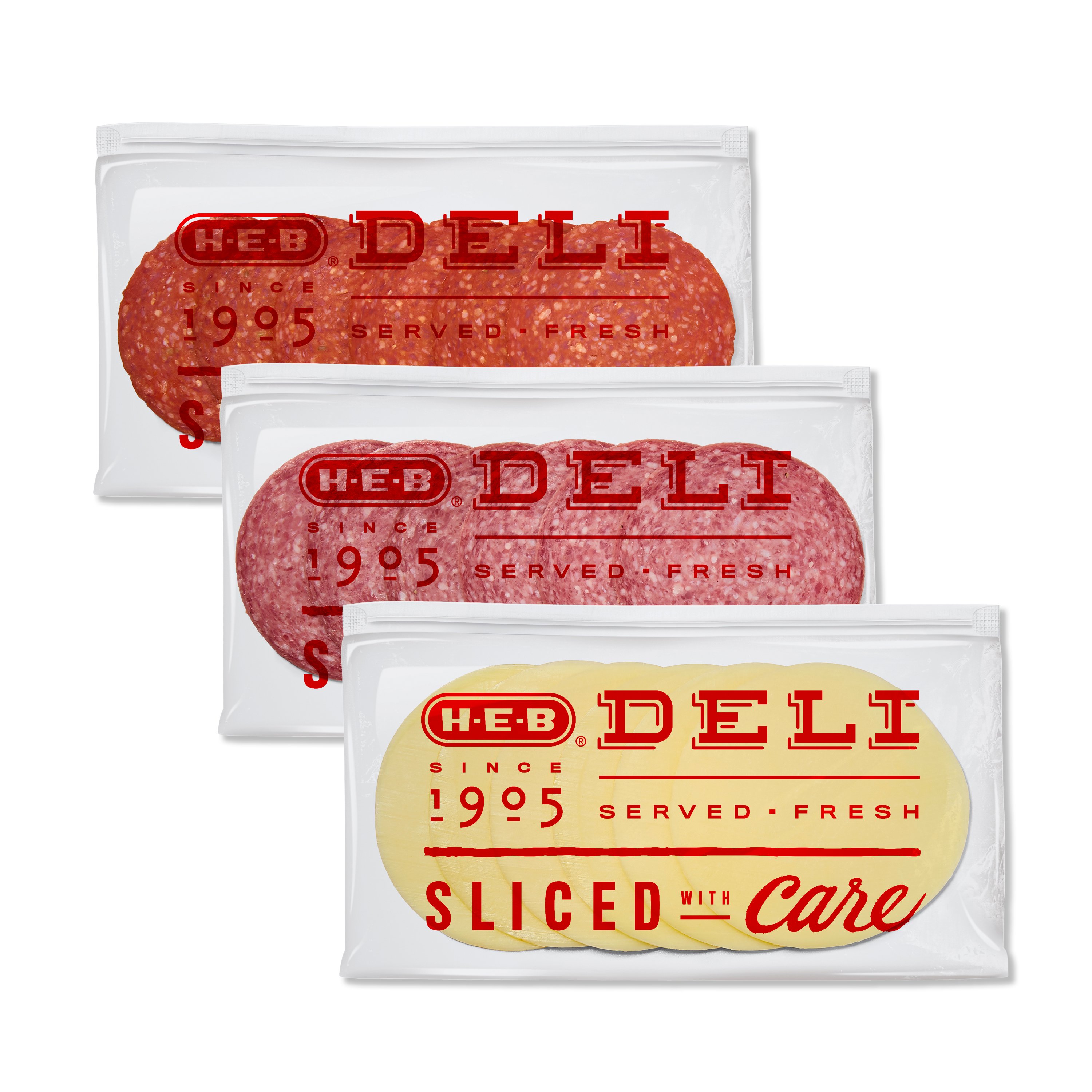 H-E-B Deli Italian Genoa Salami, Pepperoni & Provolone Cheese Trio Pack ...