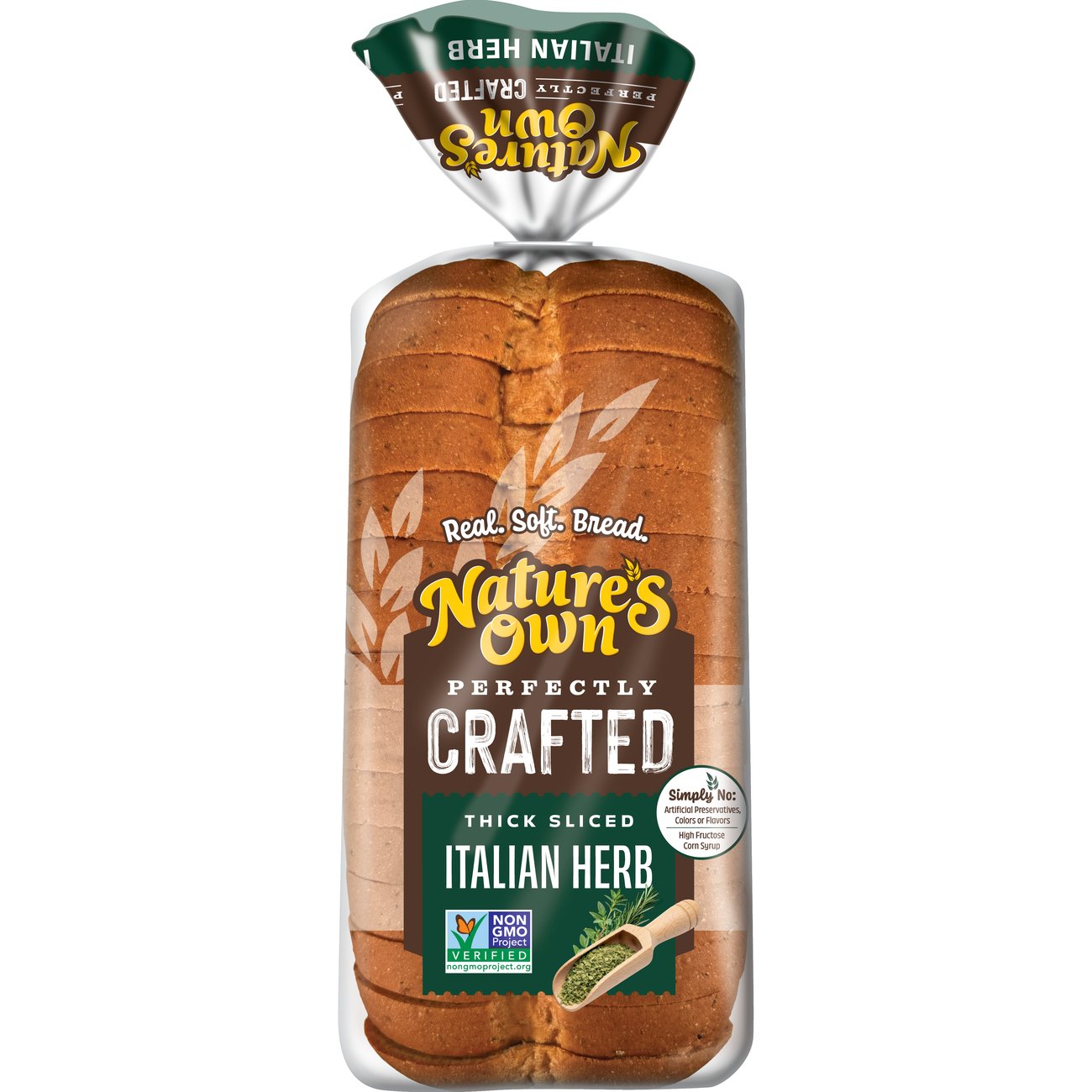 Nature's Own Perfectly Crafted Italian Herb Thick Sliced Bread - Shop ...