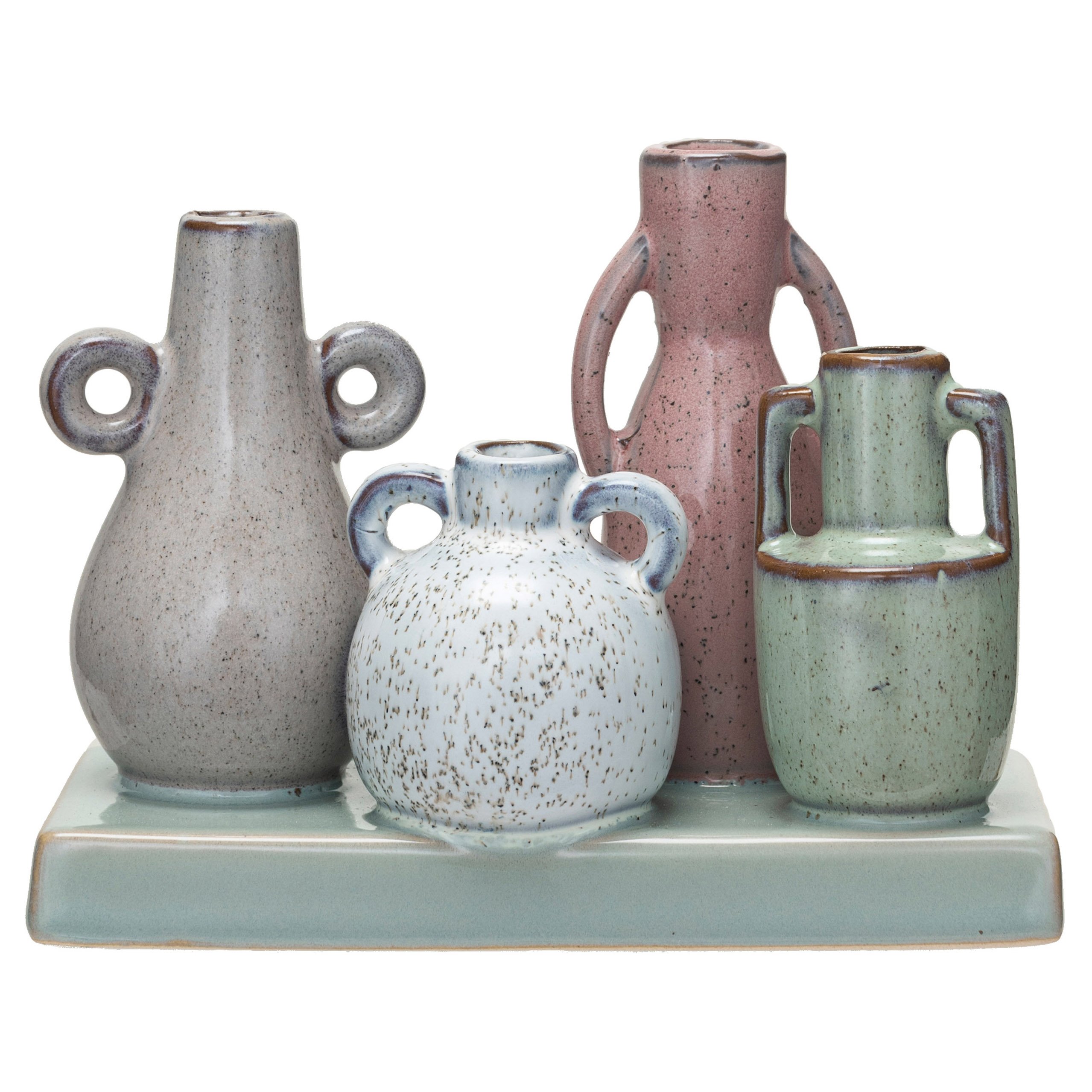 Creative Co-Op Multi-Color Stoneware Vases - Shop Seasonal decor at H-E-B