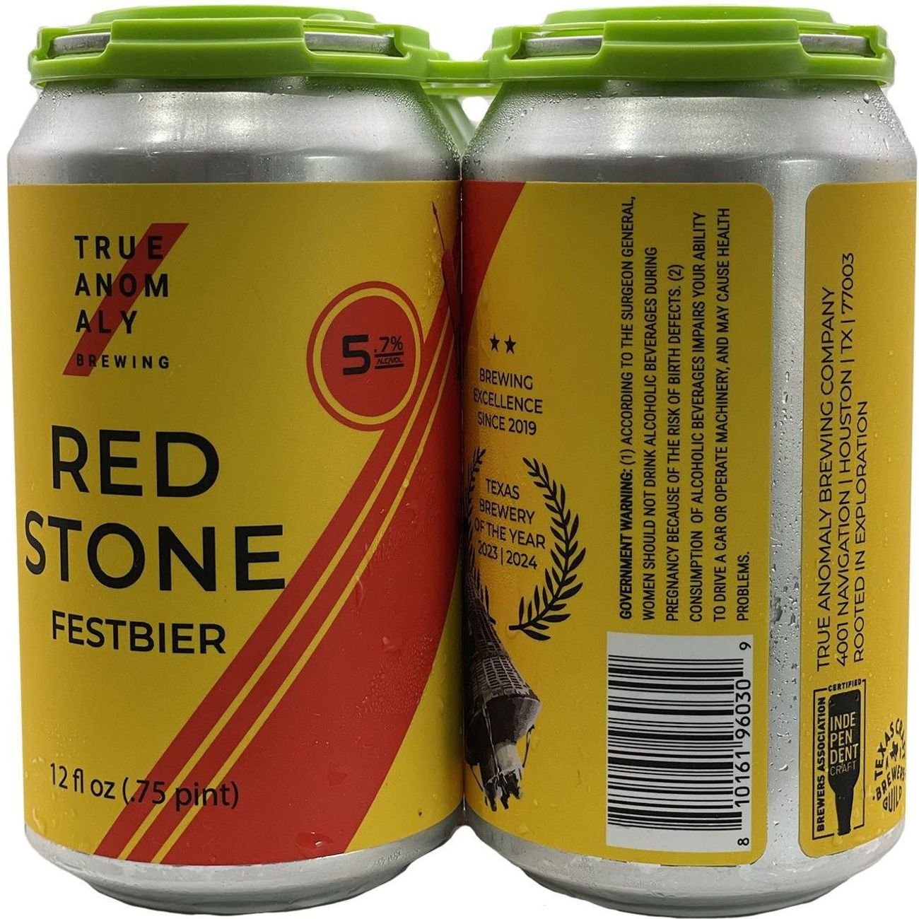 True Anomaly Brewing Redstone Festbier Craft Beer 6 pk Cans - Shop Beer ...