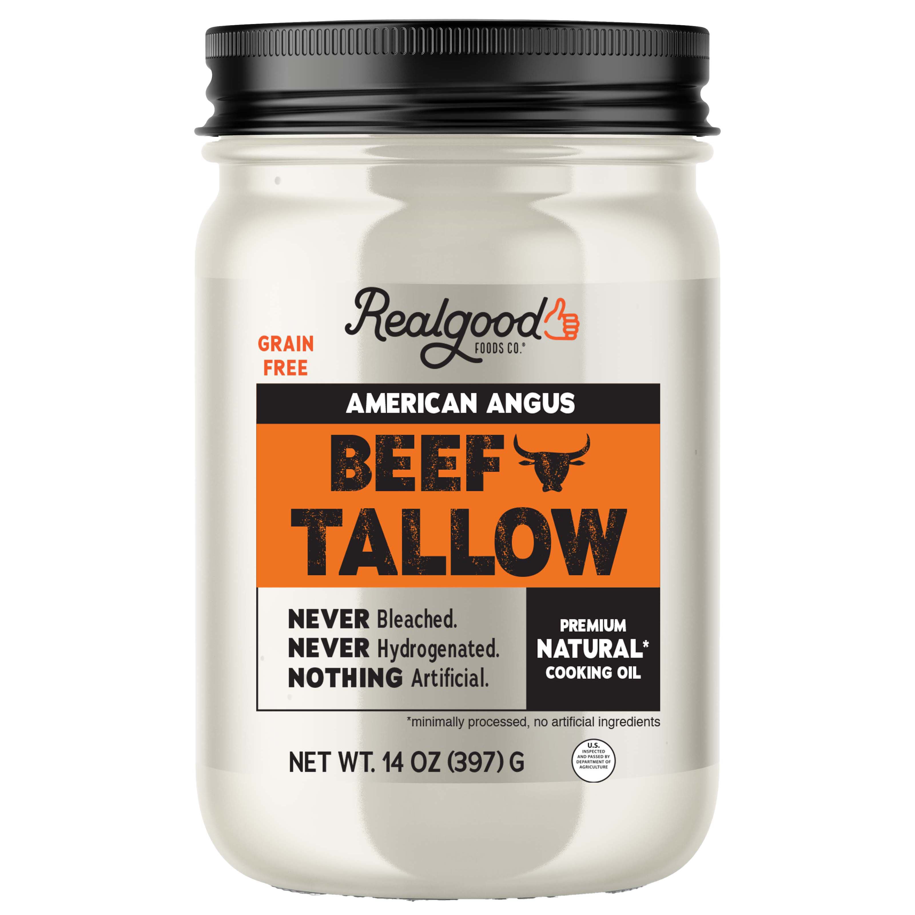 Real Good Foods American Angus Beef Tallow Cooking Oil - Shop Oils at H-E-B