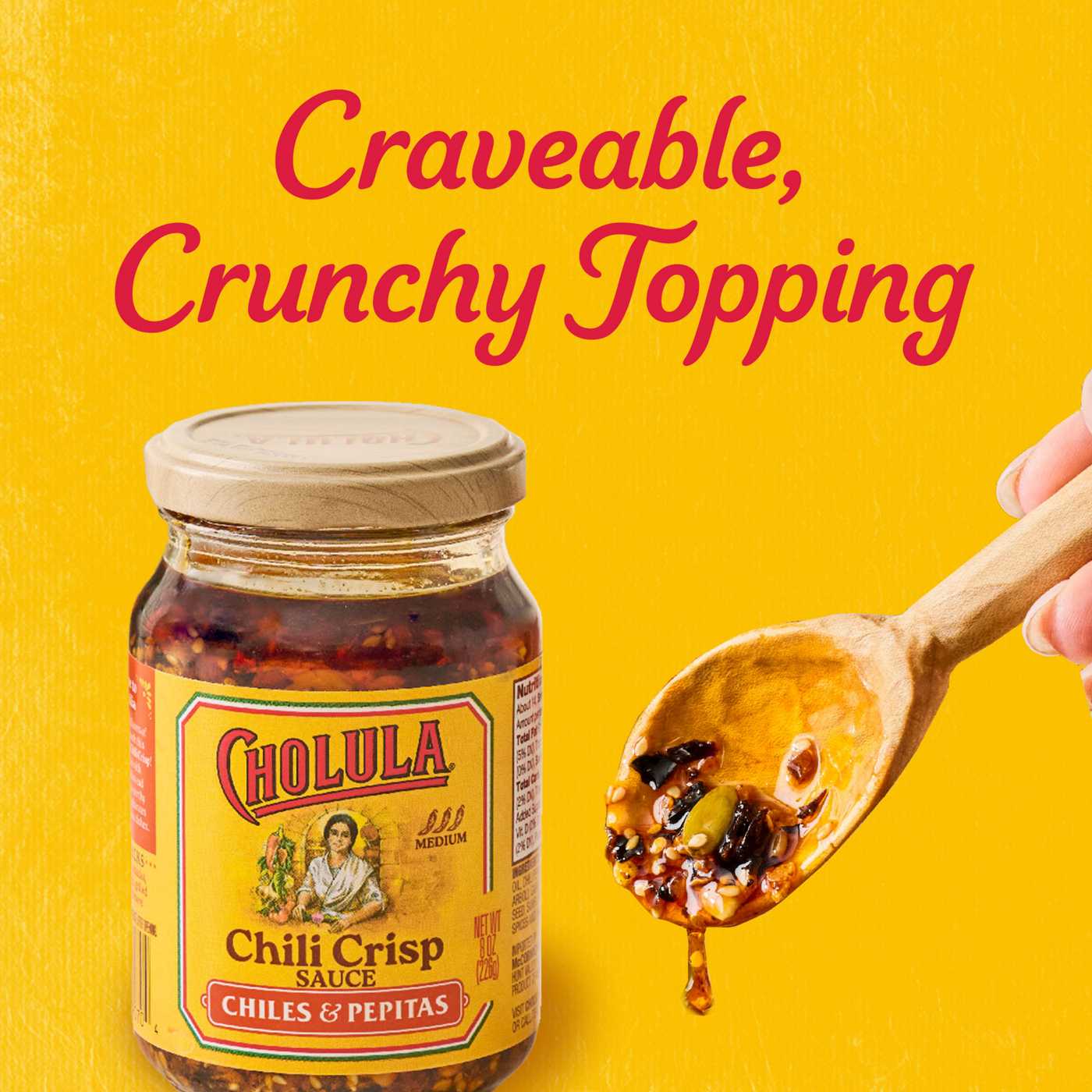 Cholula Chili Crisp Sauce - Chiles & Pepitas - Shop Hot sauce at H-E-B