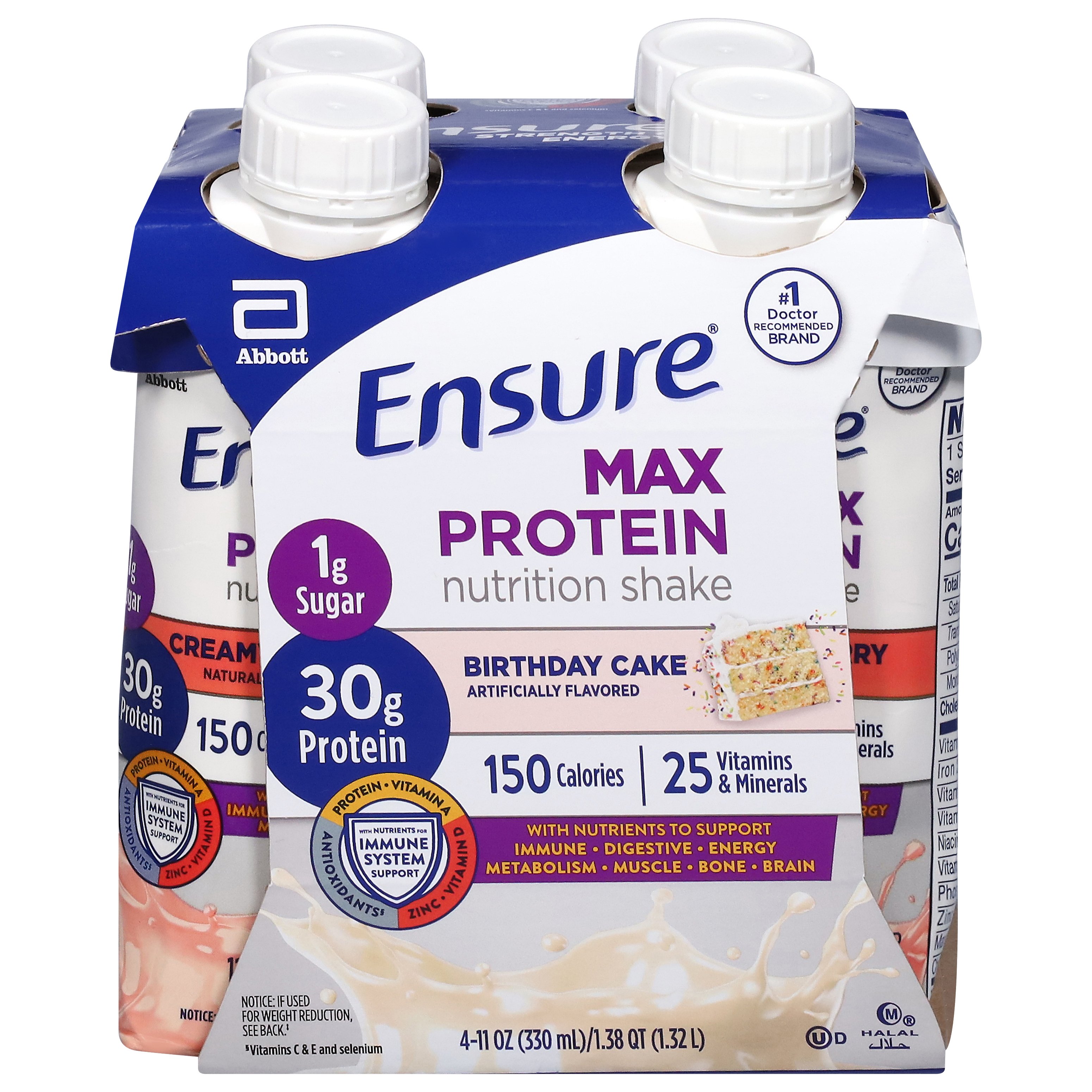 Ensure Max Protein 25g Protein Shake - Birthday Cake - Shop Diet ...
