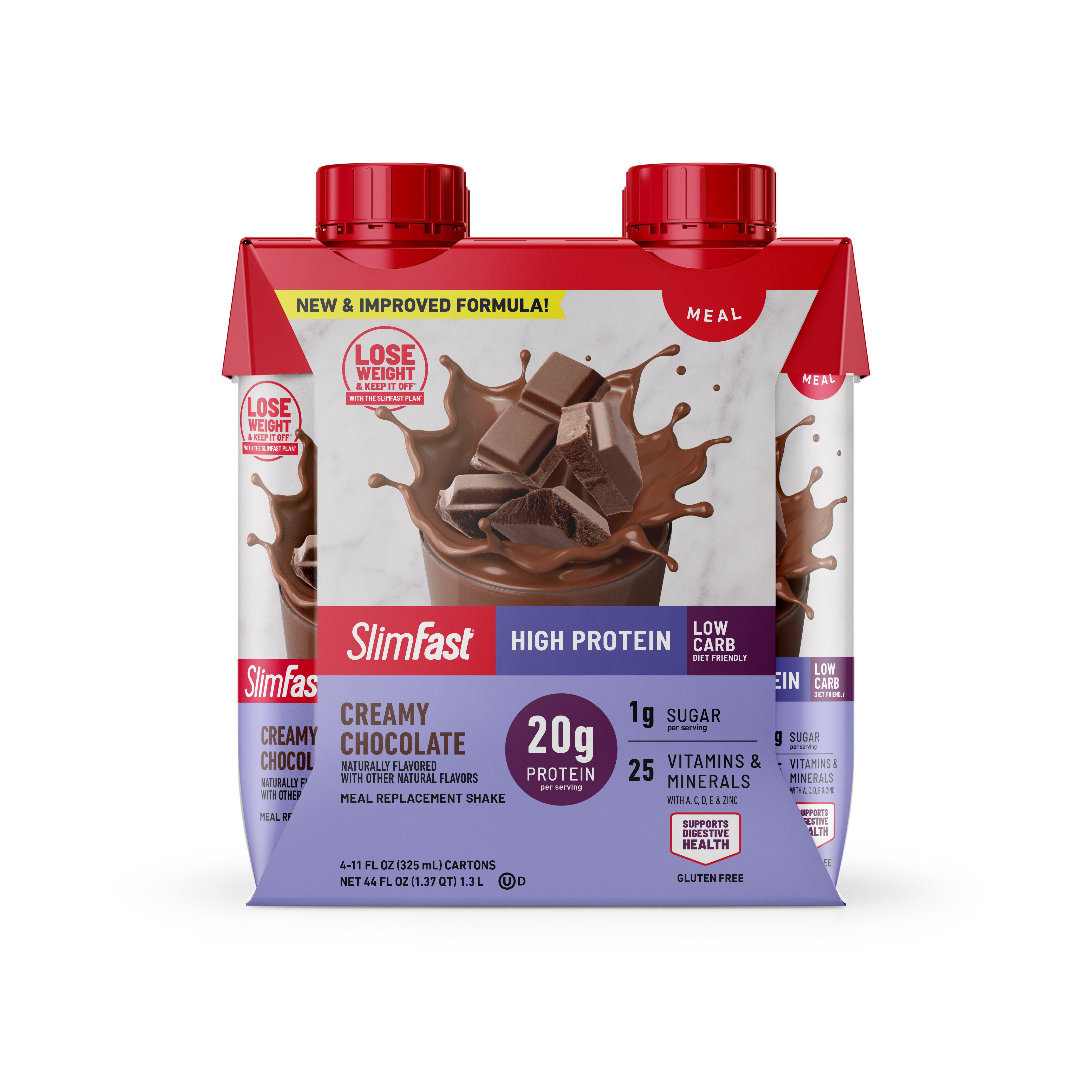 SlimFast High Protein 20g Protein Shakes - Creamy Chocolate - Shop Diet ...