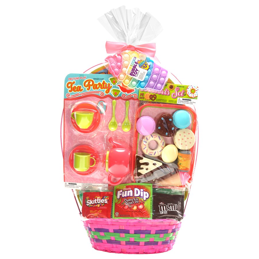Wondertreats Tea Party Theme Easter Gift Basket - Shop Gift baskets at ...