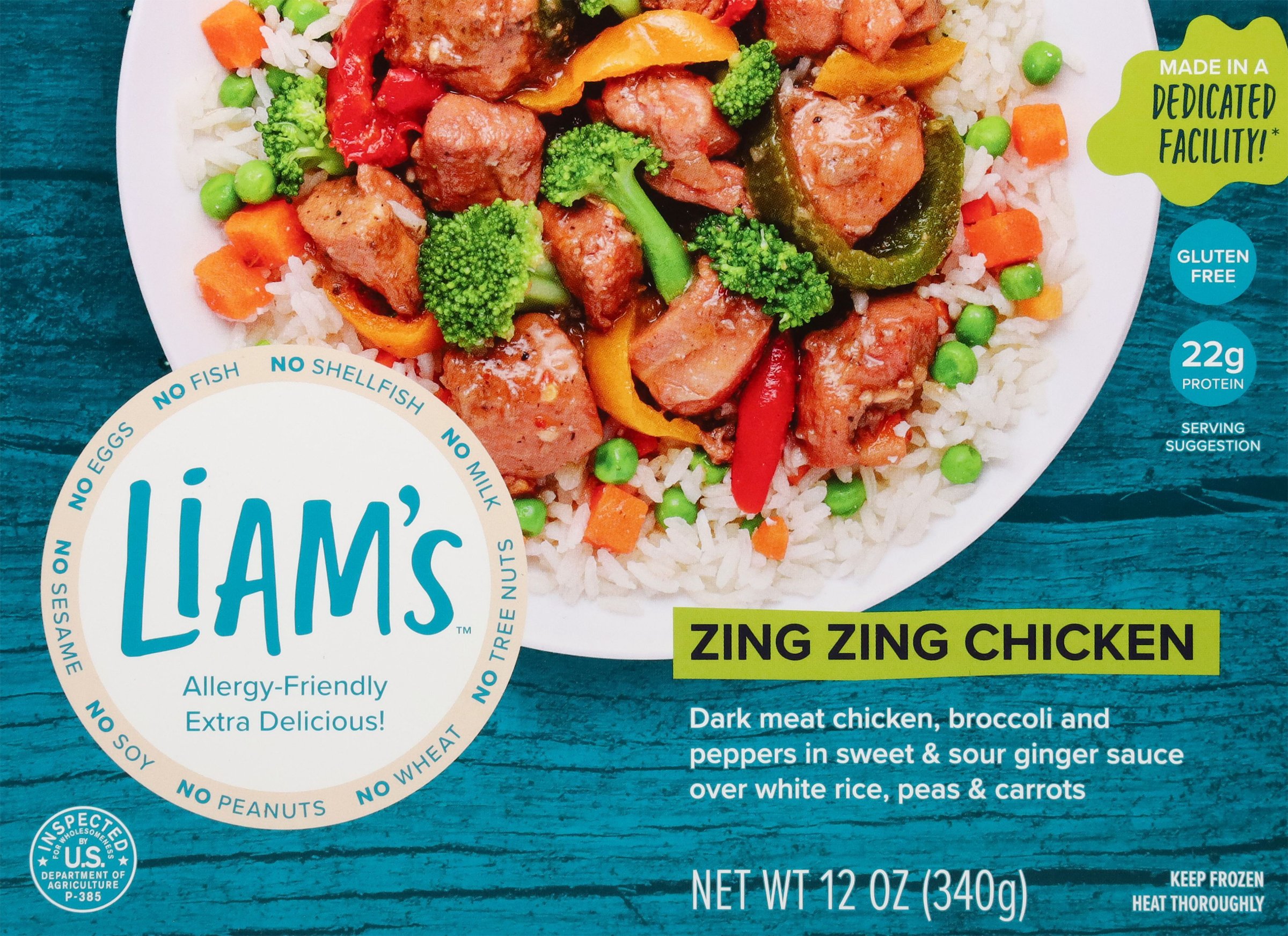 Liam's Zing Zing Chicken With Vegetables & Rice, 12 oz | Central Market ...