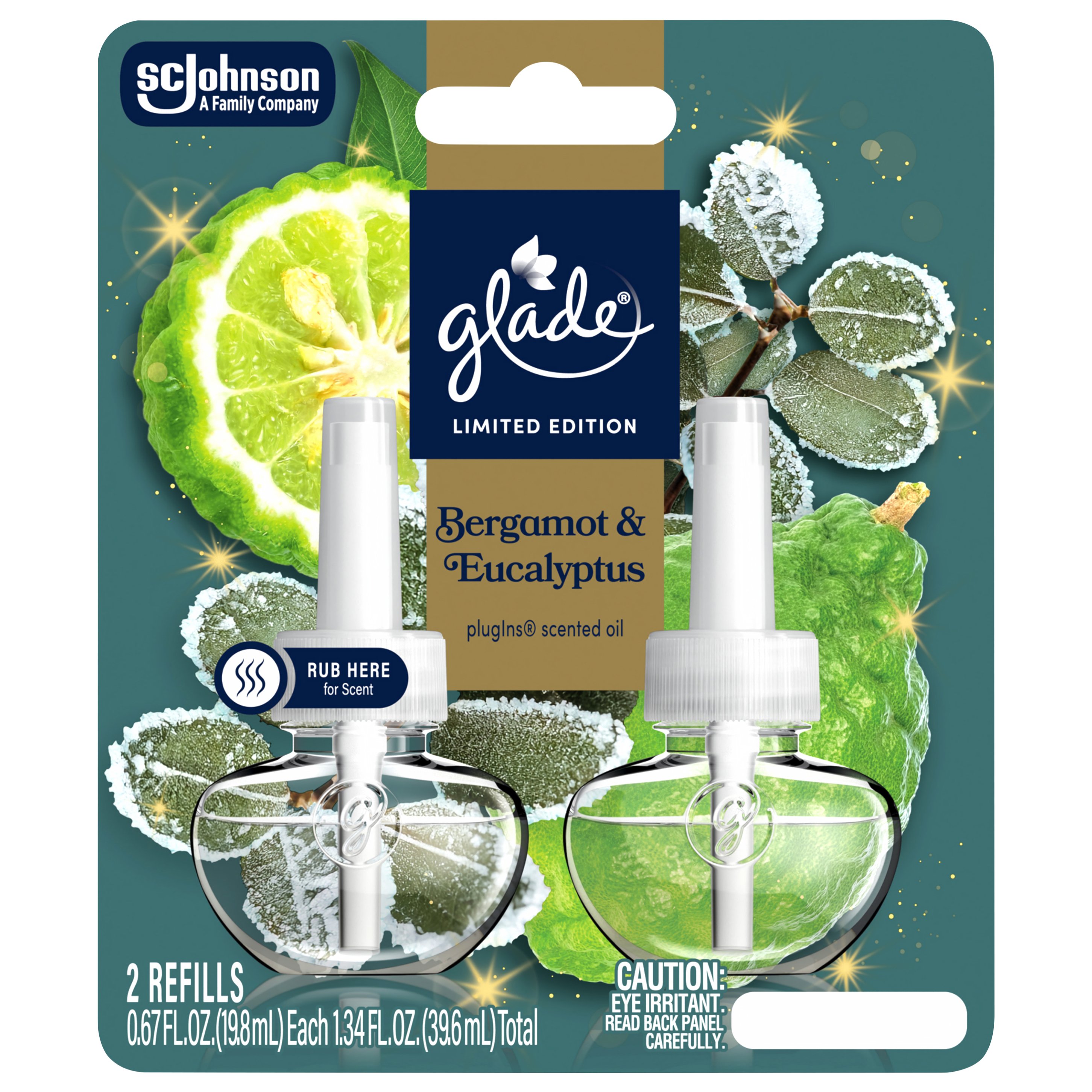 Glade Limited Edition PlugIns Scented Oil - Bergamot & Eucalyptus ...