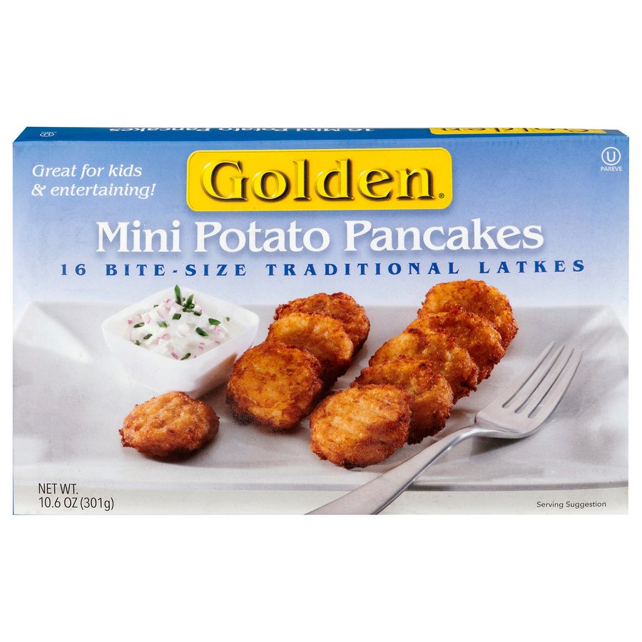 Golden Kosher Mini Potato Pancakes Latkes - Shop Entrees & sides at H-E-B