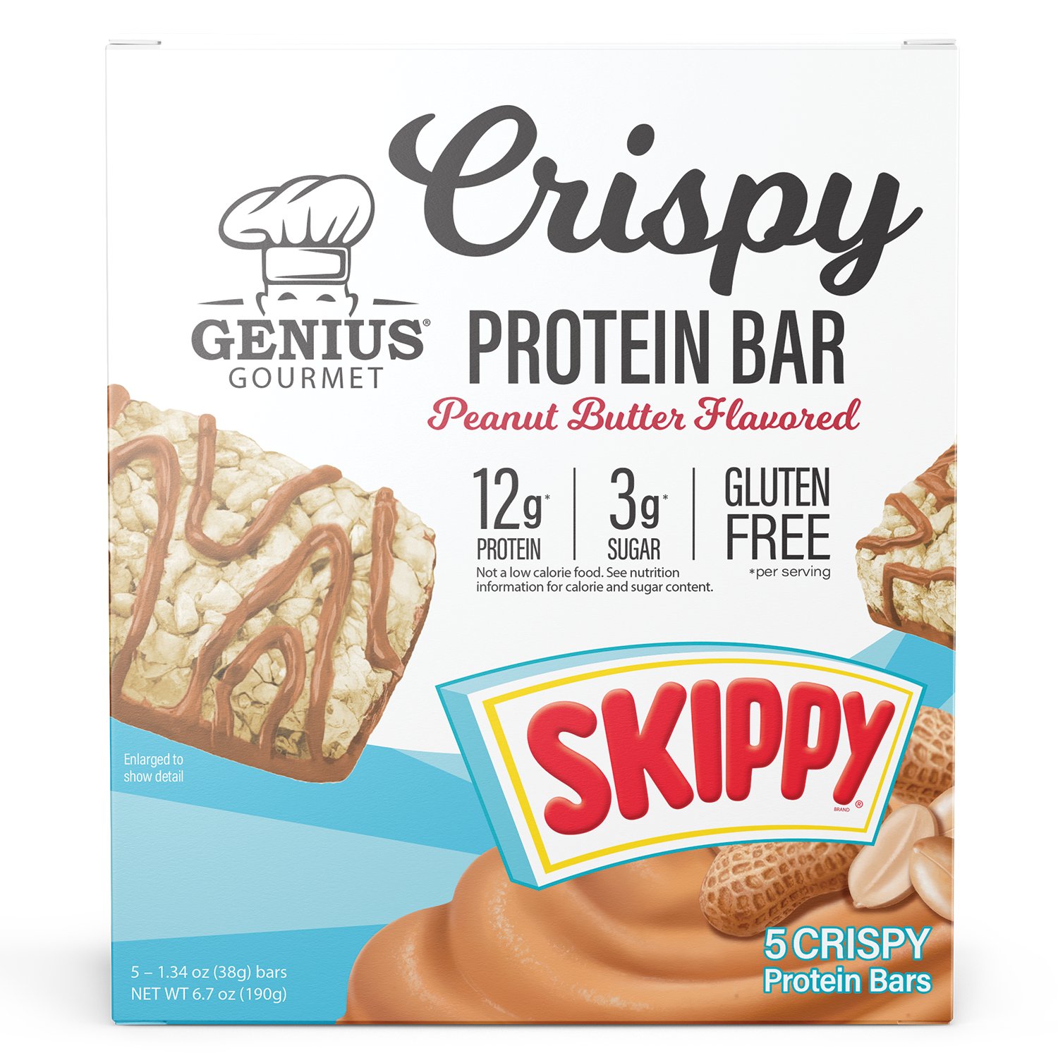 Genius Gourmet Skippy Crispy 12g Protein Bar - Shop Diet & fitness at H-E-B