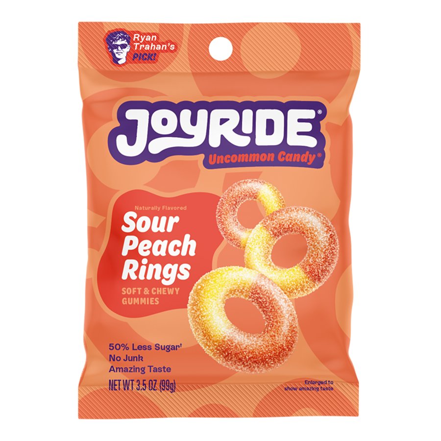 Joyride Uncommon Candy Sour Peach Rings - Shop Candy at H-E-B