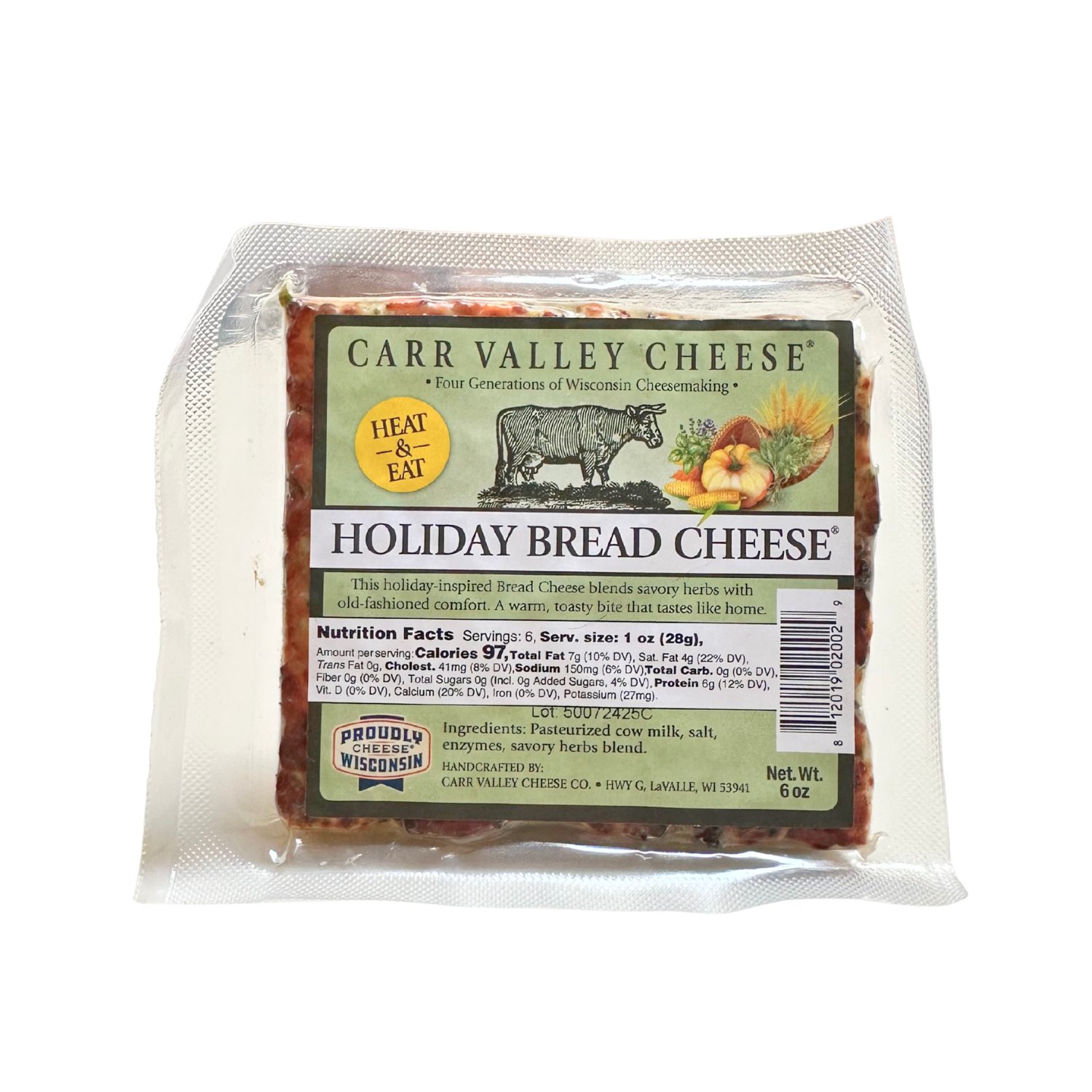 Carr Valley Cheese Holiday Bread Cheese - Shop Cheese at H-E-B