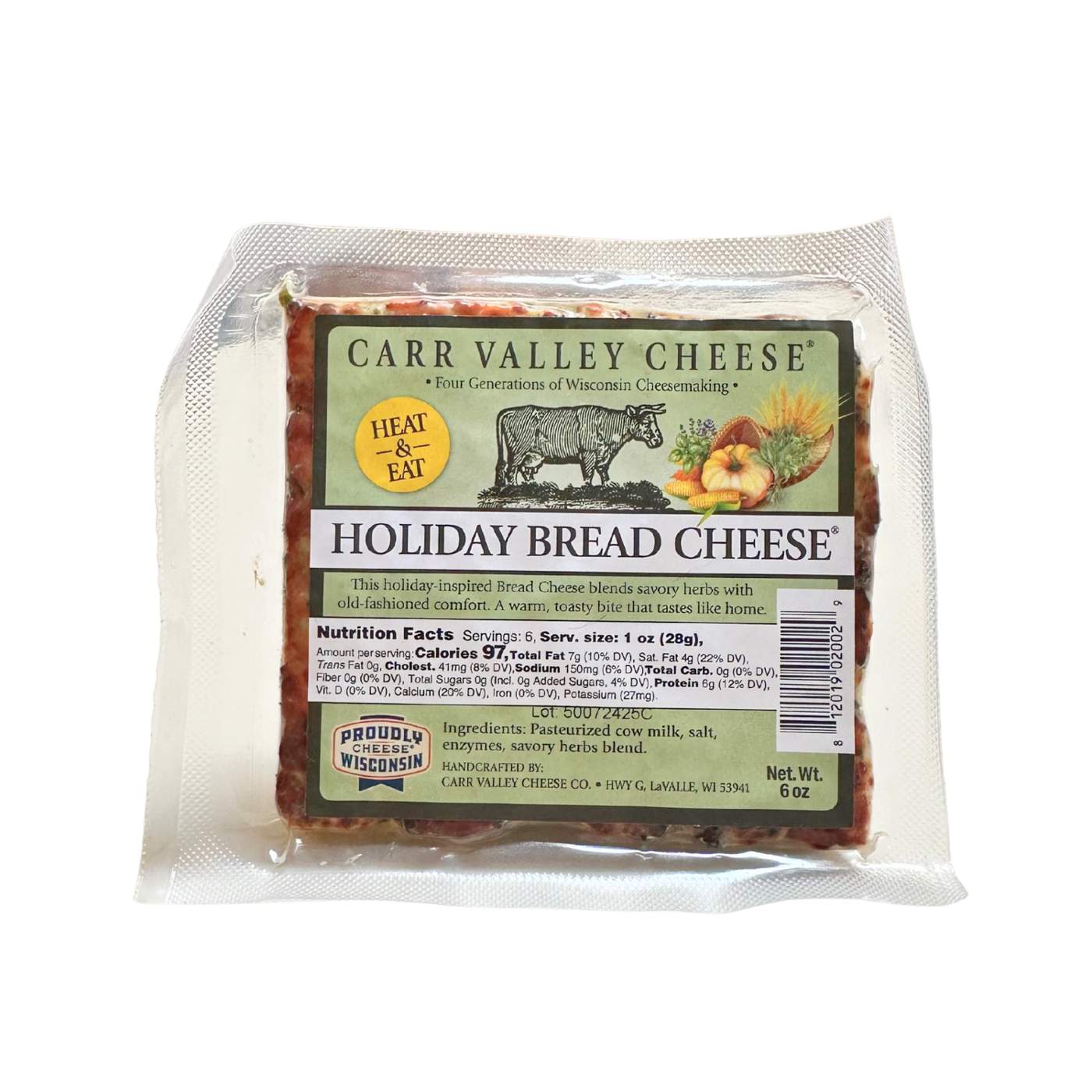 Carr Valley Cheese Holiday Bread Cheese - Shop Cheese at H-E-B