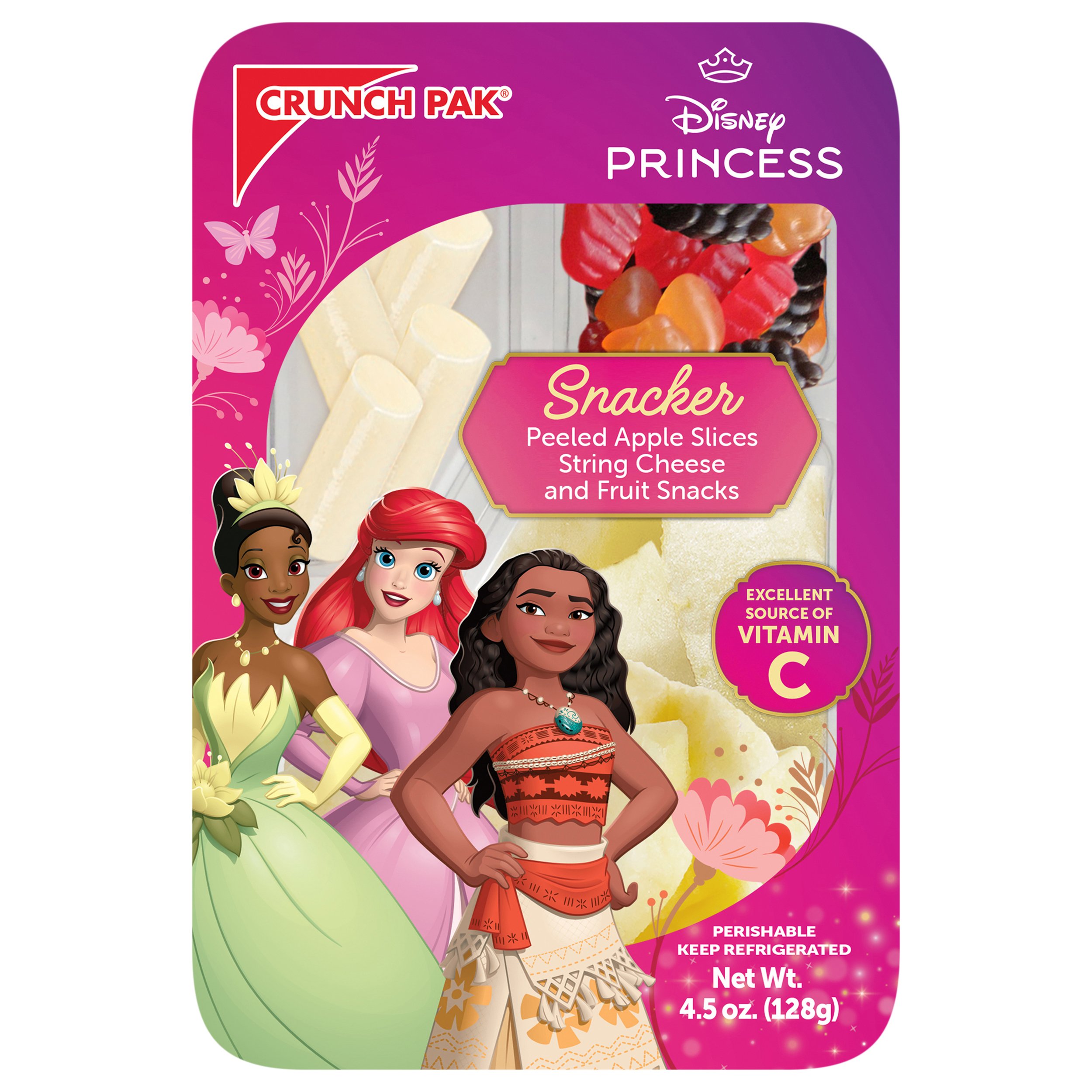 Crunch Pak Disney Princess Snackers Tray - Apple, Cheese, & Fruit ...