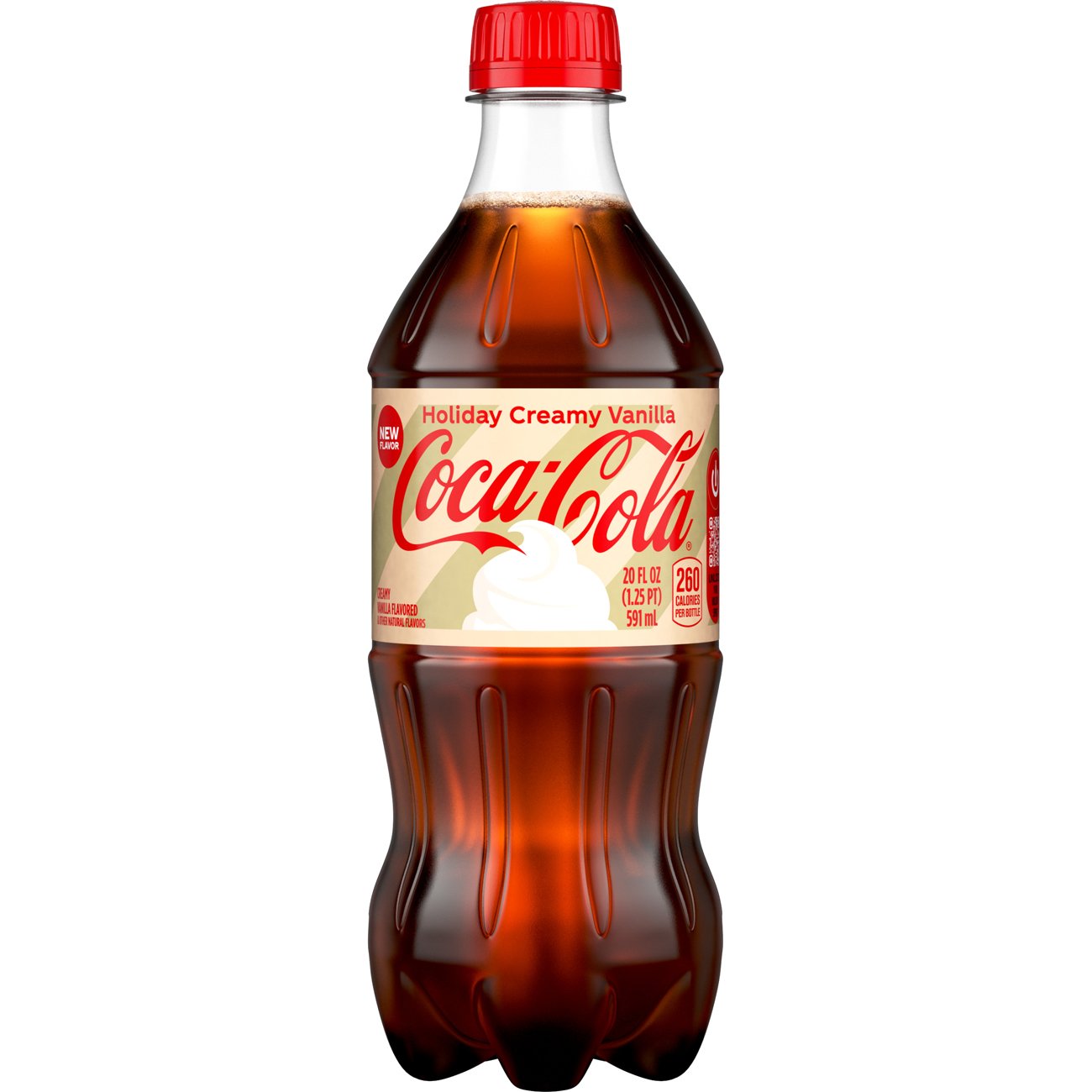 Coca-Cola Holiday Creamy Vanilla Soda Soft Drink - Shop Soda at H-E-B