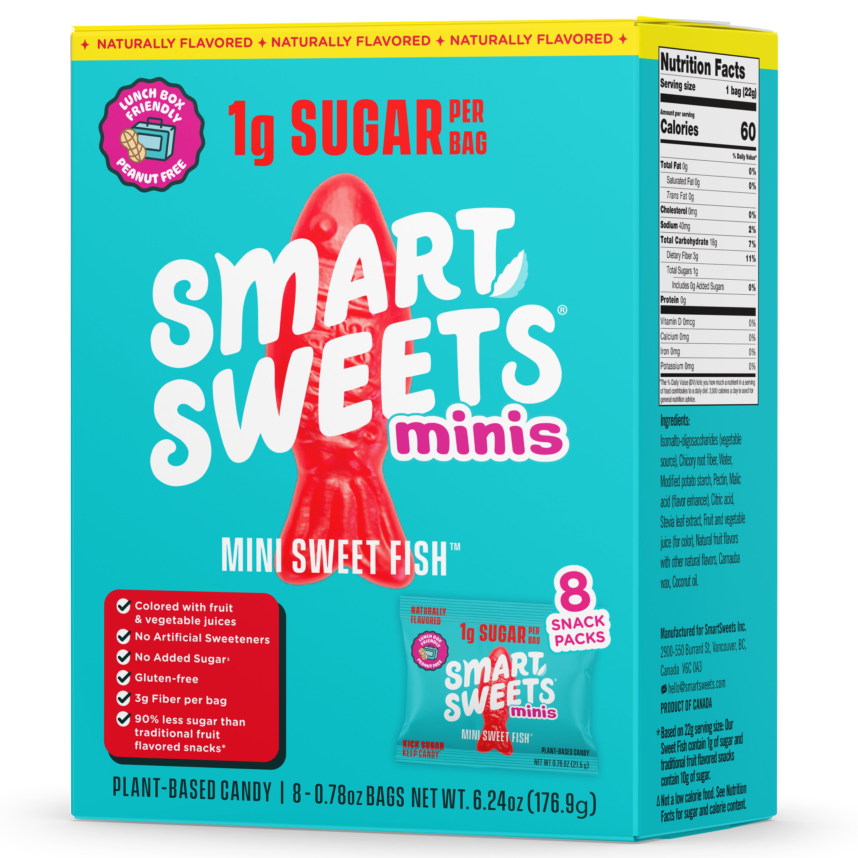 SmartSweets Minis Sweet Fish Snack Packs - Shop Candy at H-E-B