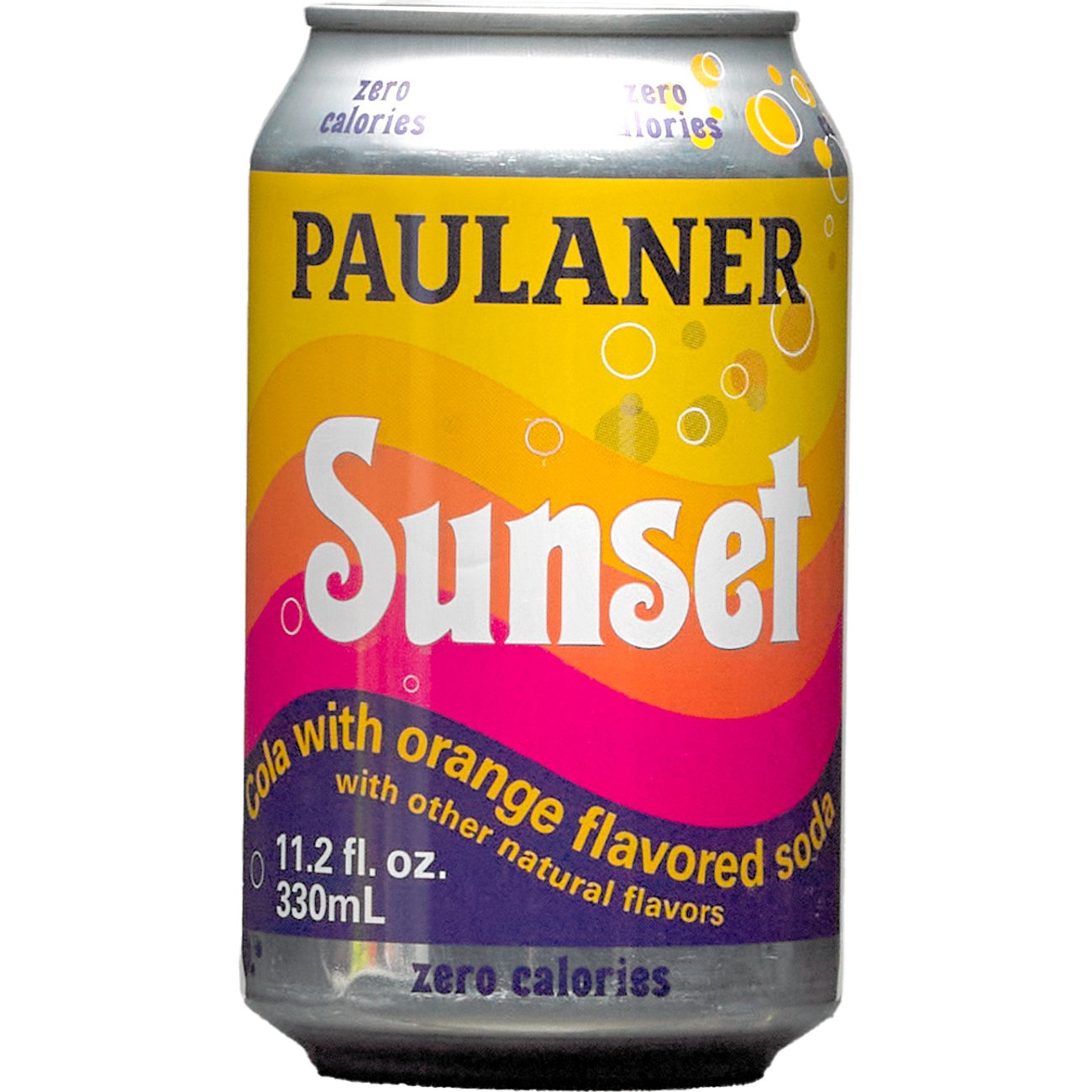 Paulaner Sunset Zero Calorie Cola with Orange Flavored Soda, 11.2 oz ...