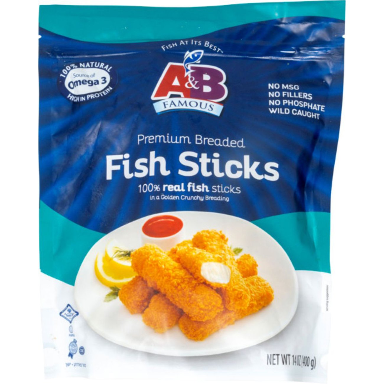 A&B Famous Kosher Breaded Fish Sticks - Shop Fish at H-E-B