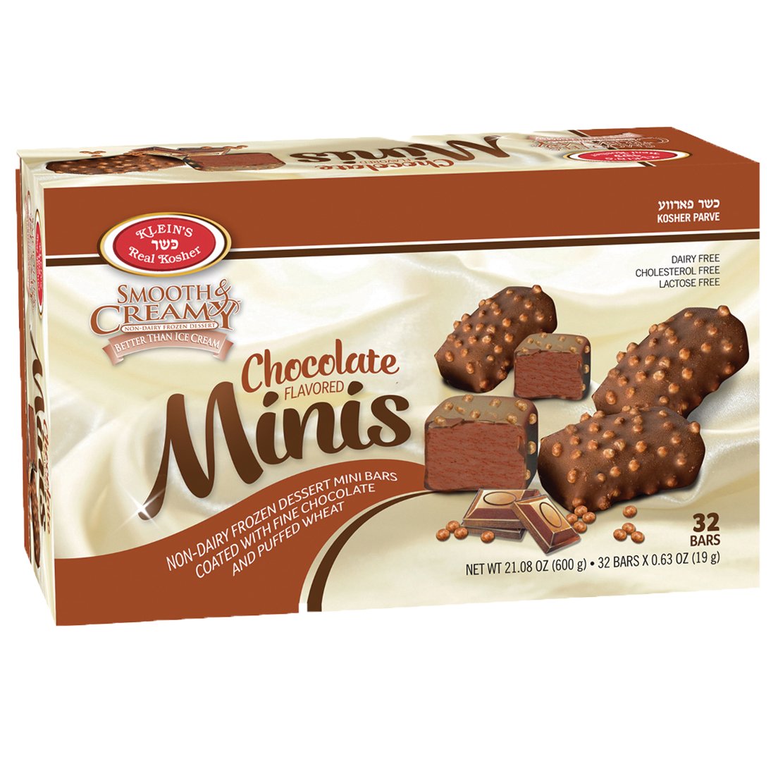 Klein's Kosher Chocolate Non Dairy Frozen Dessert Mini Bars - Shop Bars ...