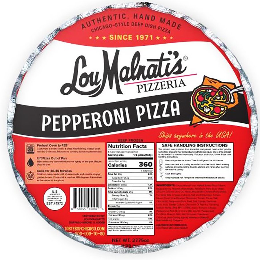 Lou Malnati's Chicago Style Deep Dish Pepperoni Pizza, 27.75 oz ...