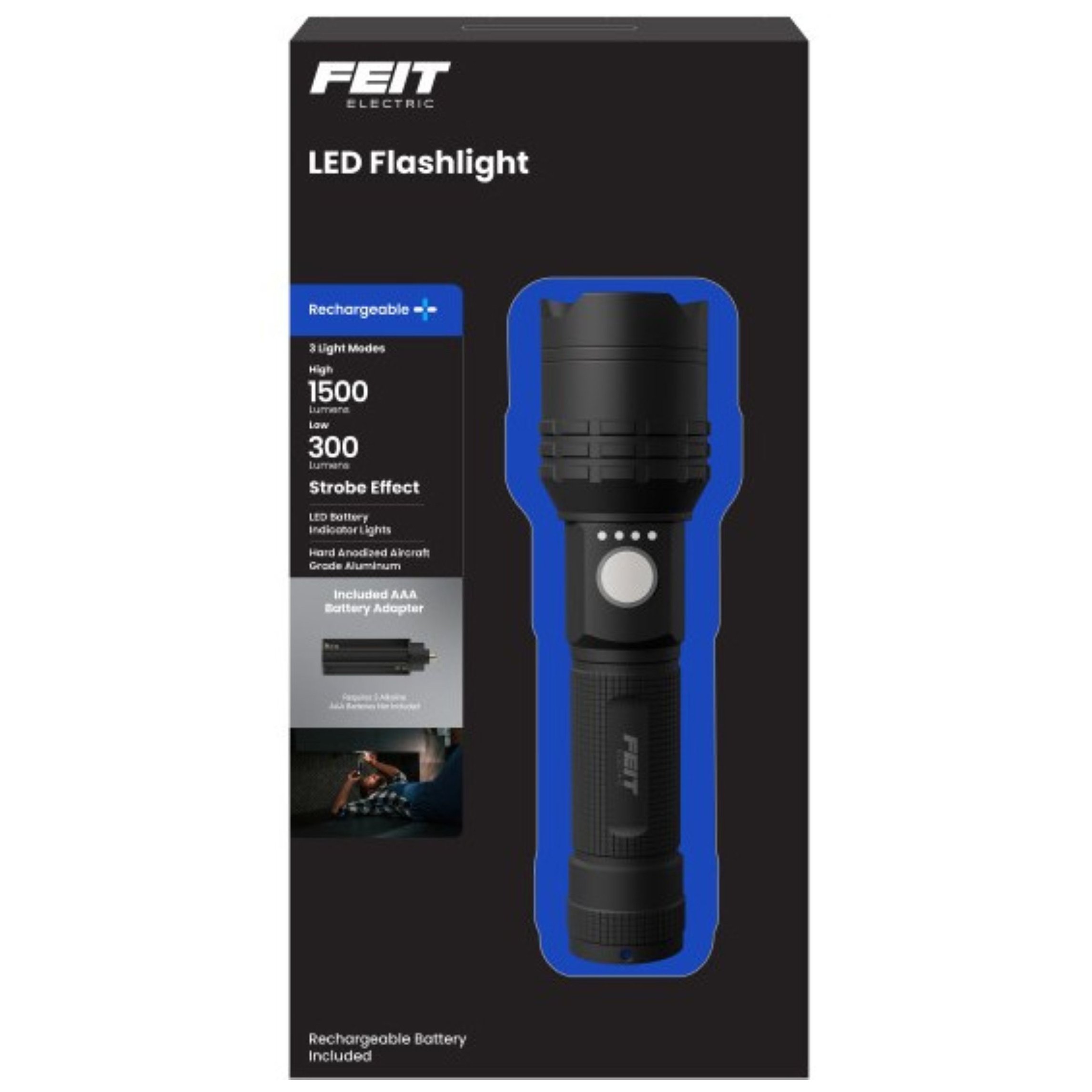 Feit Electric LED Flashlight 1500 Lumens - Shop Flashlights at H-E-B