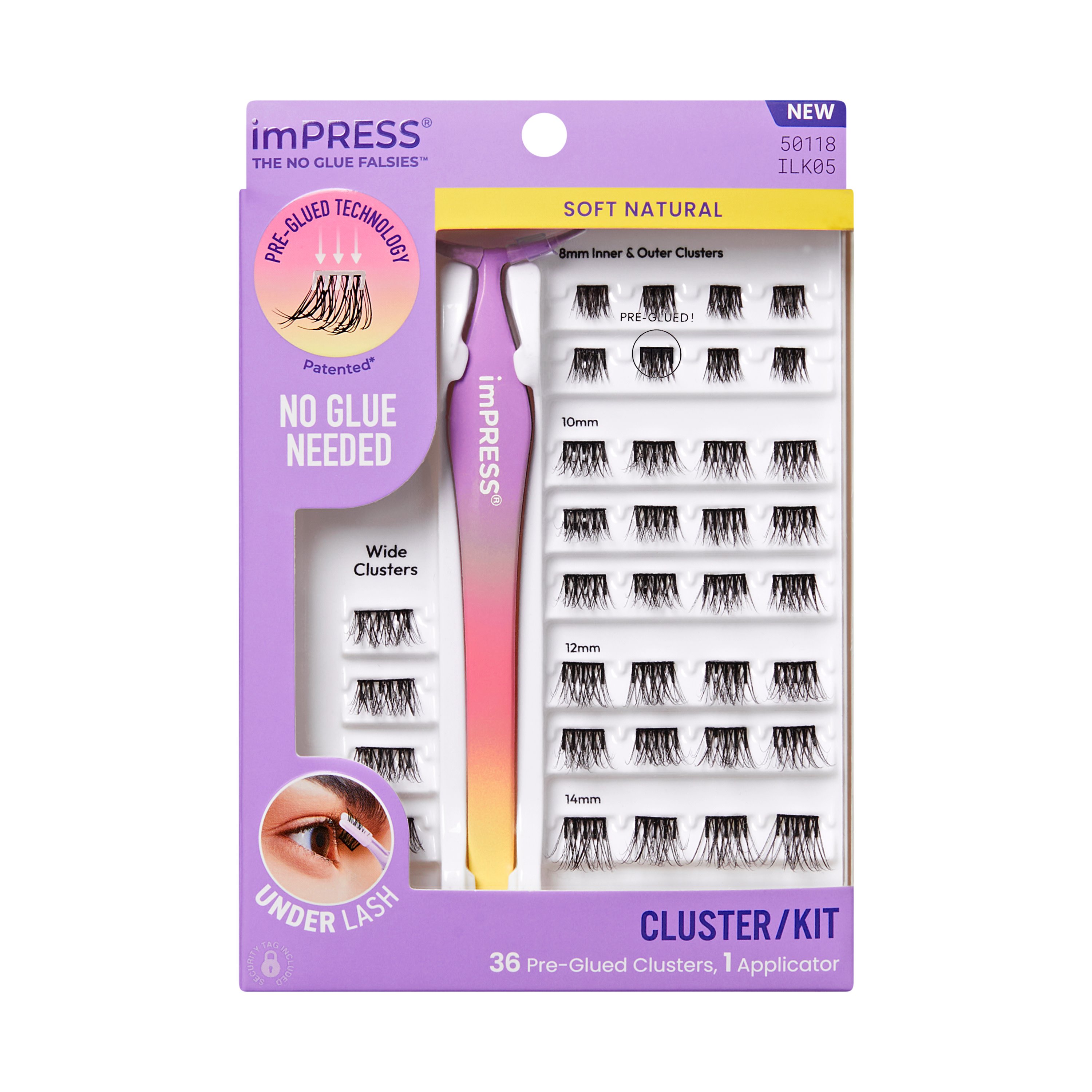 KISS imPRESS No Glue False Lash Cluster Kit - Soft Natural - Shop False ...