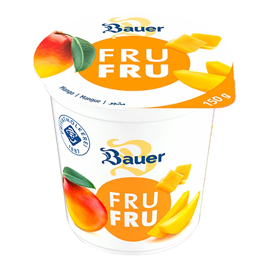 Bauer Fru Fru Mango Yogurt, 150 g | Central Market - Really Into Food