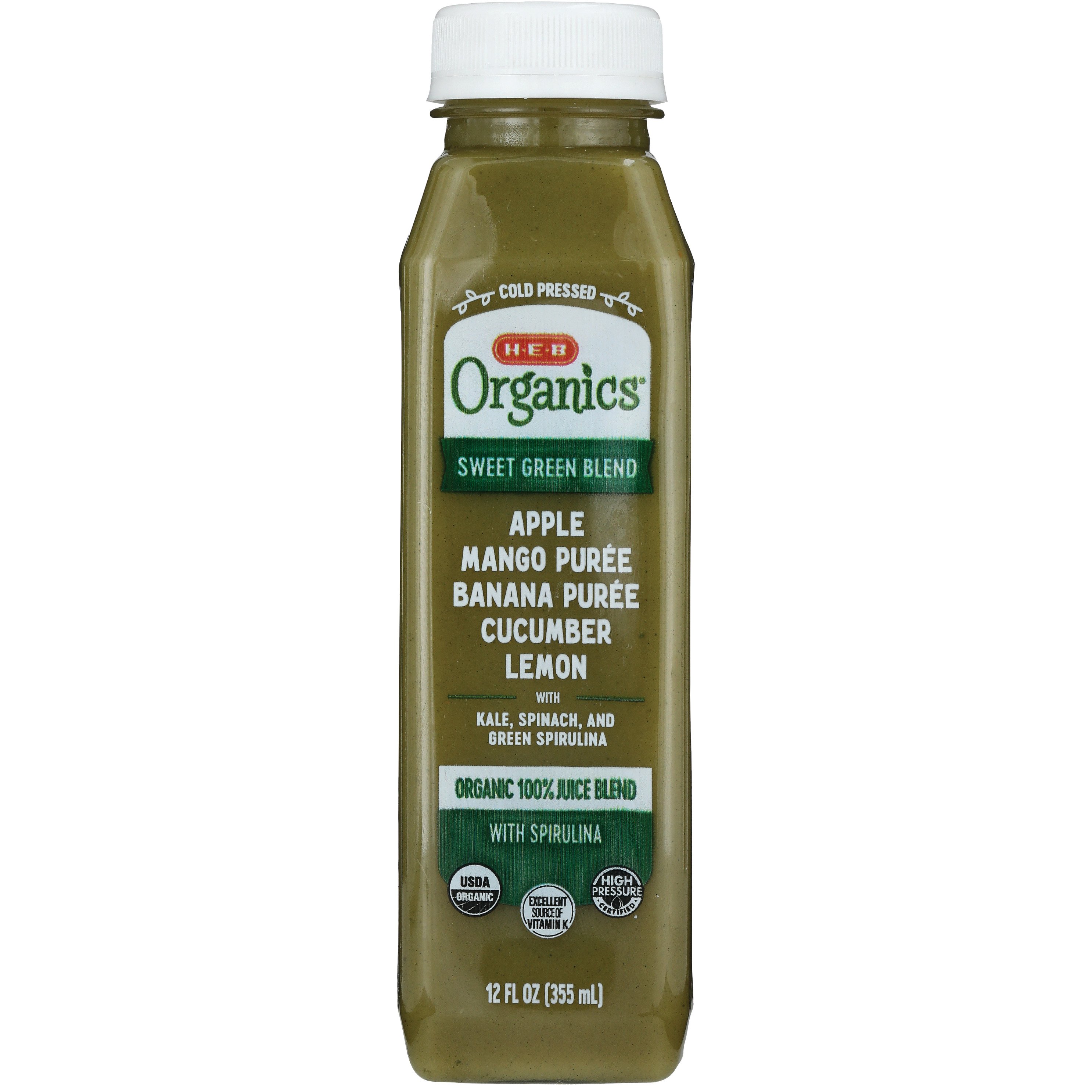 H-E-B Organics Cold-Pressed Juice - Sweet Green Blend - Shop Juice at H-E-B