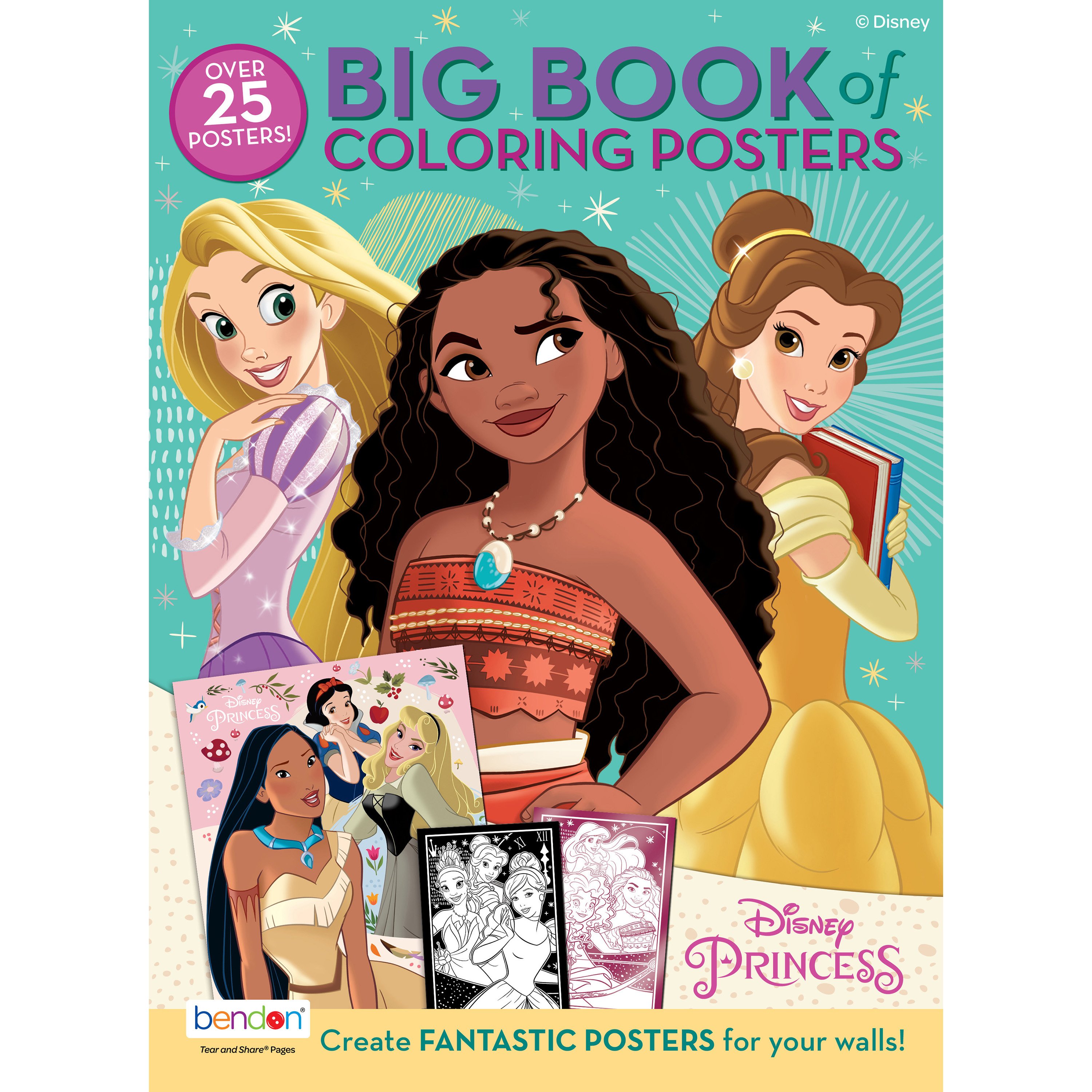 Bendon Disney Princess Big Book of Coloring Posters - Shop Books ...