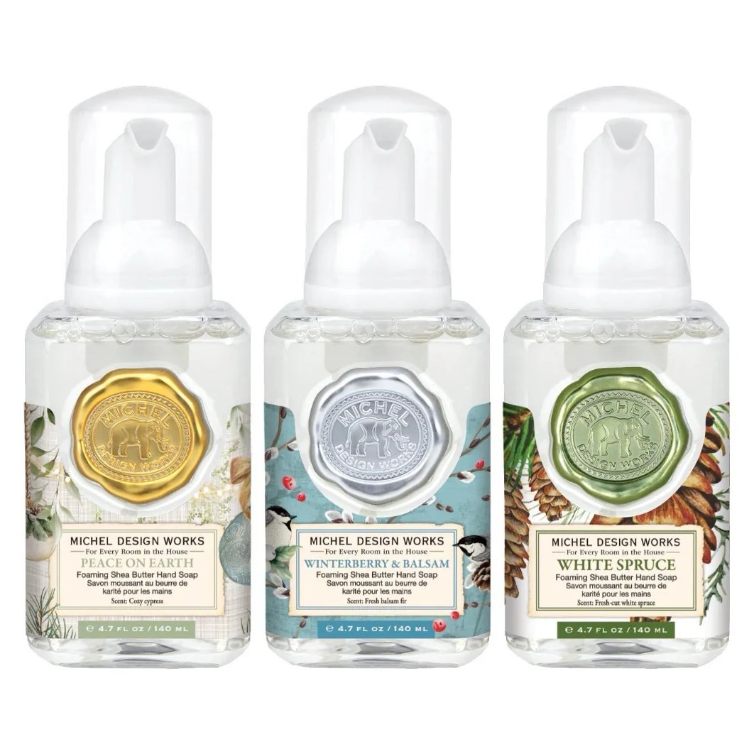 Michel Design Works Happy Holidays Foam Mini Soaps, Set of 3 | Central ...