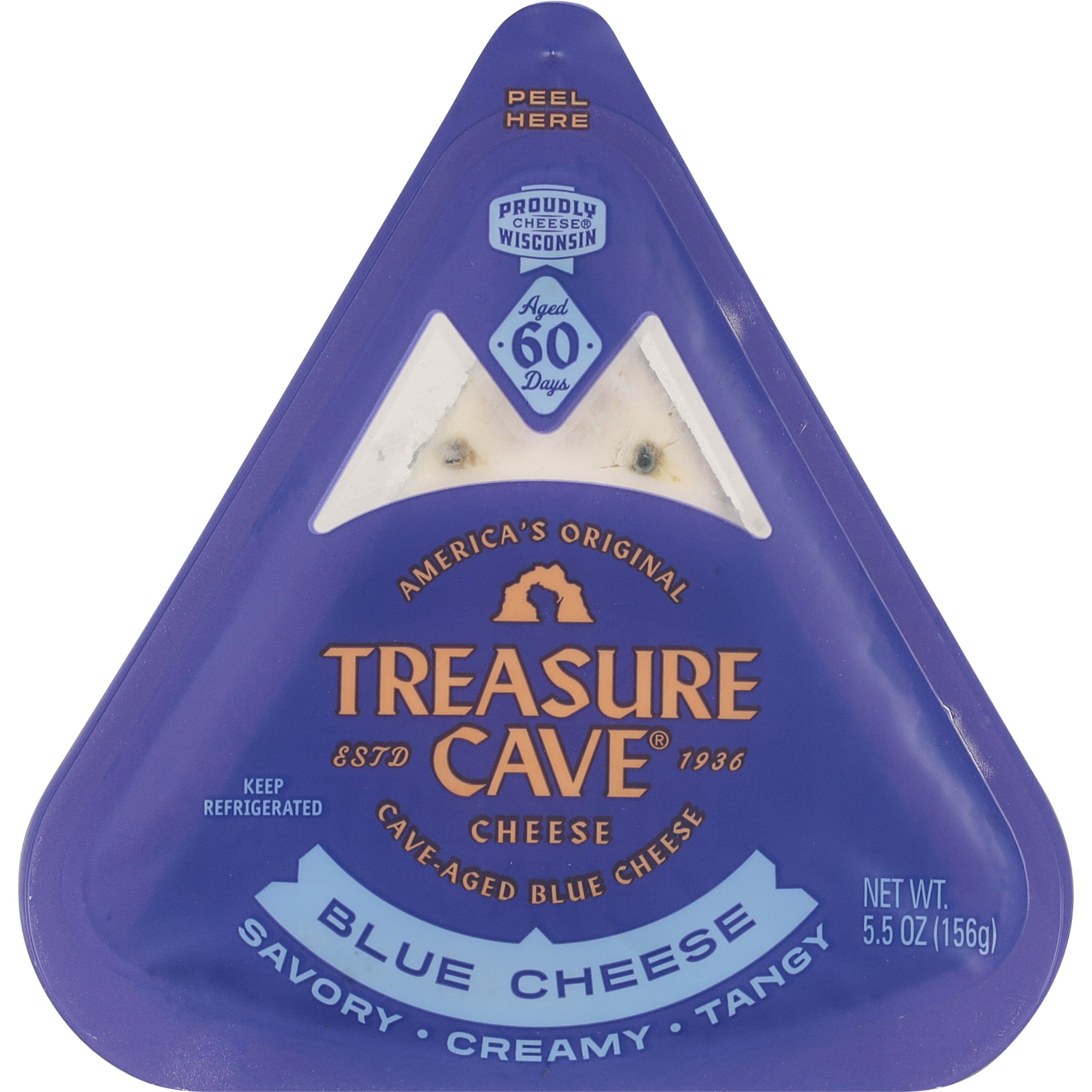 Treasure Cave Blue Cheese Wedge - Shop Cheese at H-E-B