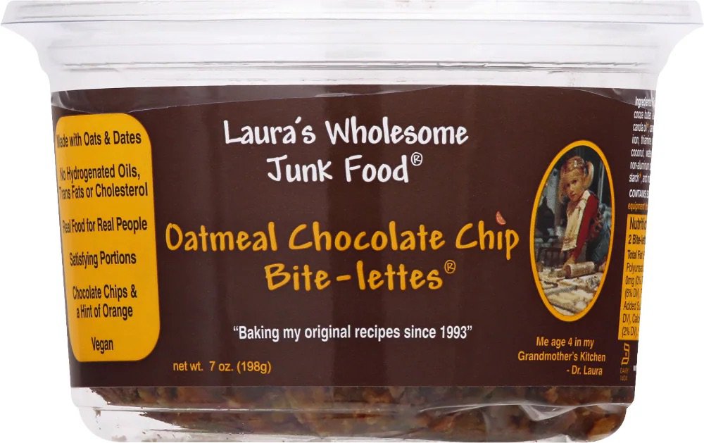 Laura's Wholesome Junk Food Chocolate Chip Bites, ea | Central Market ...