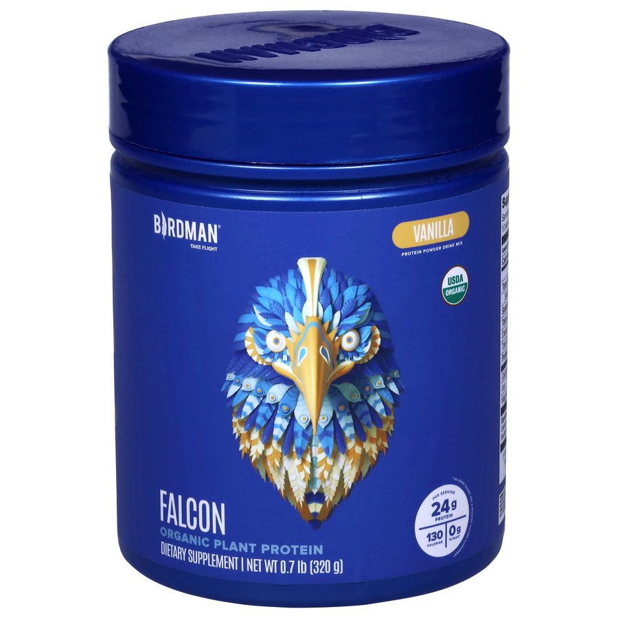 Birdman Falcon Organic Plant 24g Protein Powder - Vanilla - Shop Diet ...