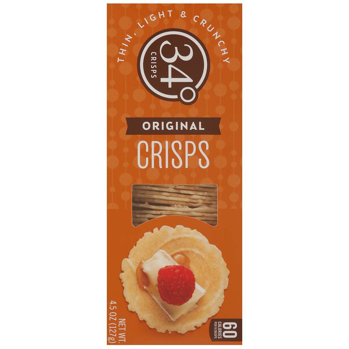 34 Degrees Savory Original Crisps - Shop Crackers & breadsticks at H-E-B