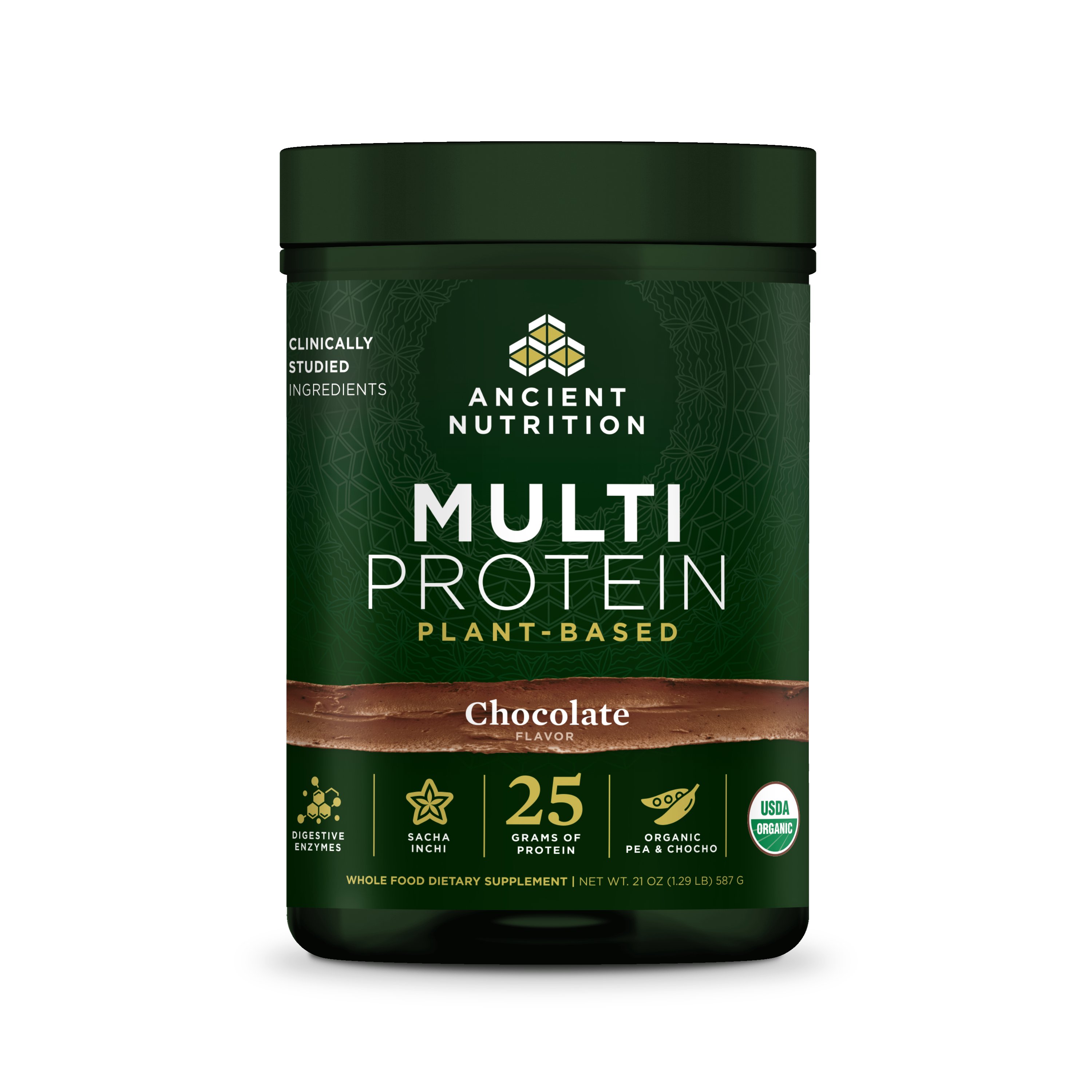 Ancient Nutrition Plant-Based 25g Multi Protein Powder - Chocolate ...