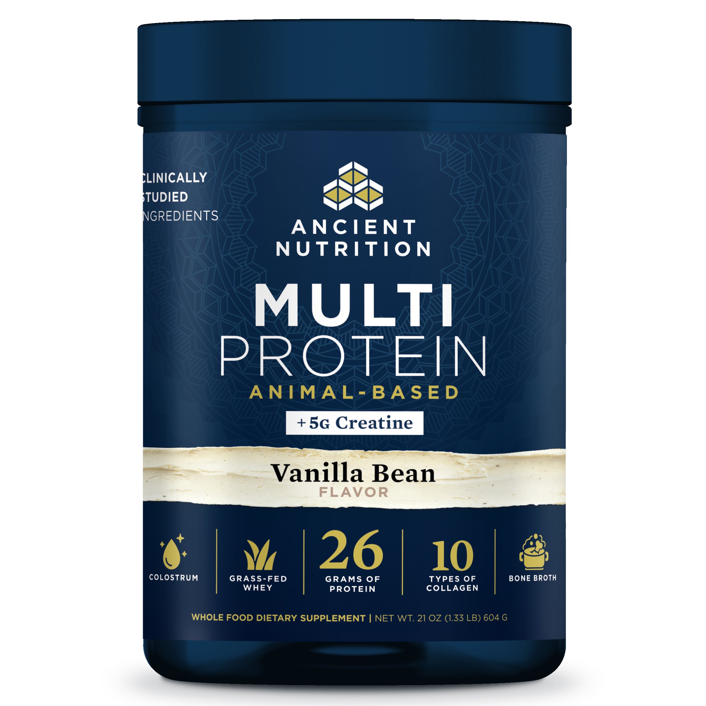Ancient Nutrition Creatine + Multi Protein Powder - Vanilla Bean - Shop ...