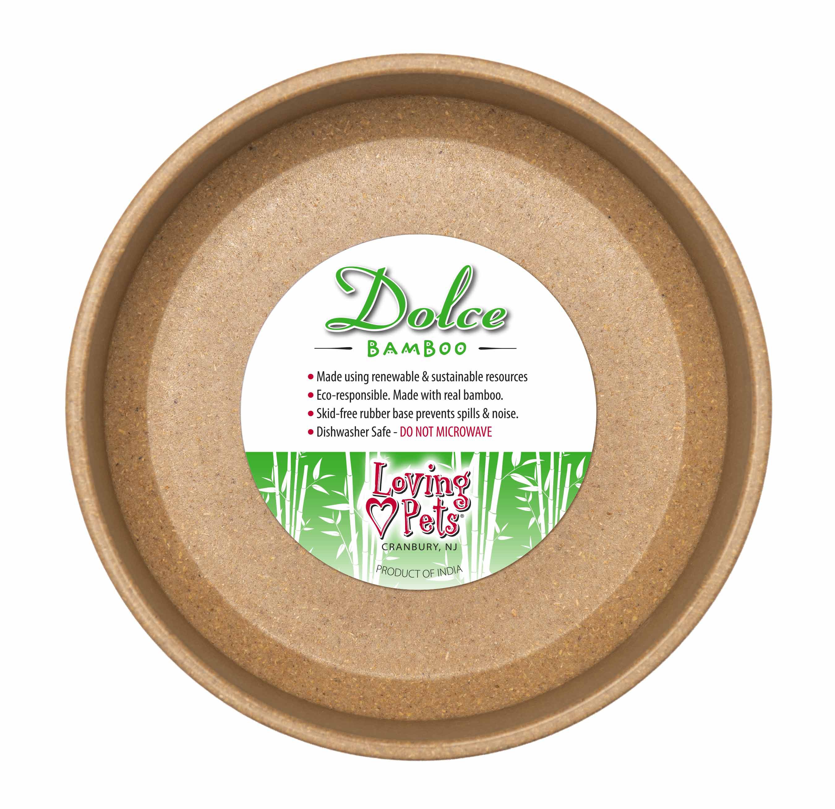 Loving Pets Loving Pets Dolce Bamboo Dish - Large - Shop Bowls ...
