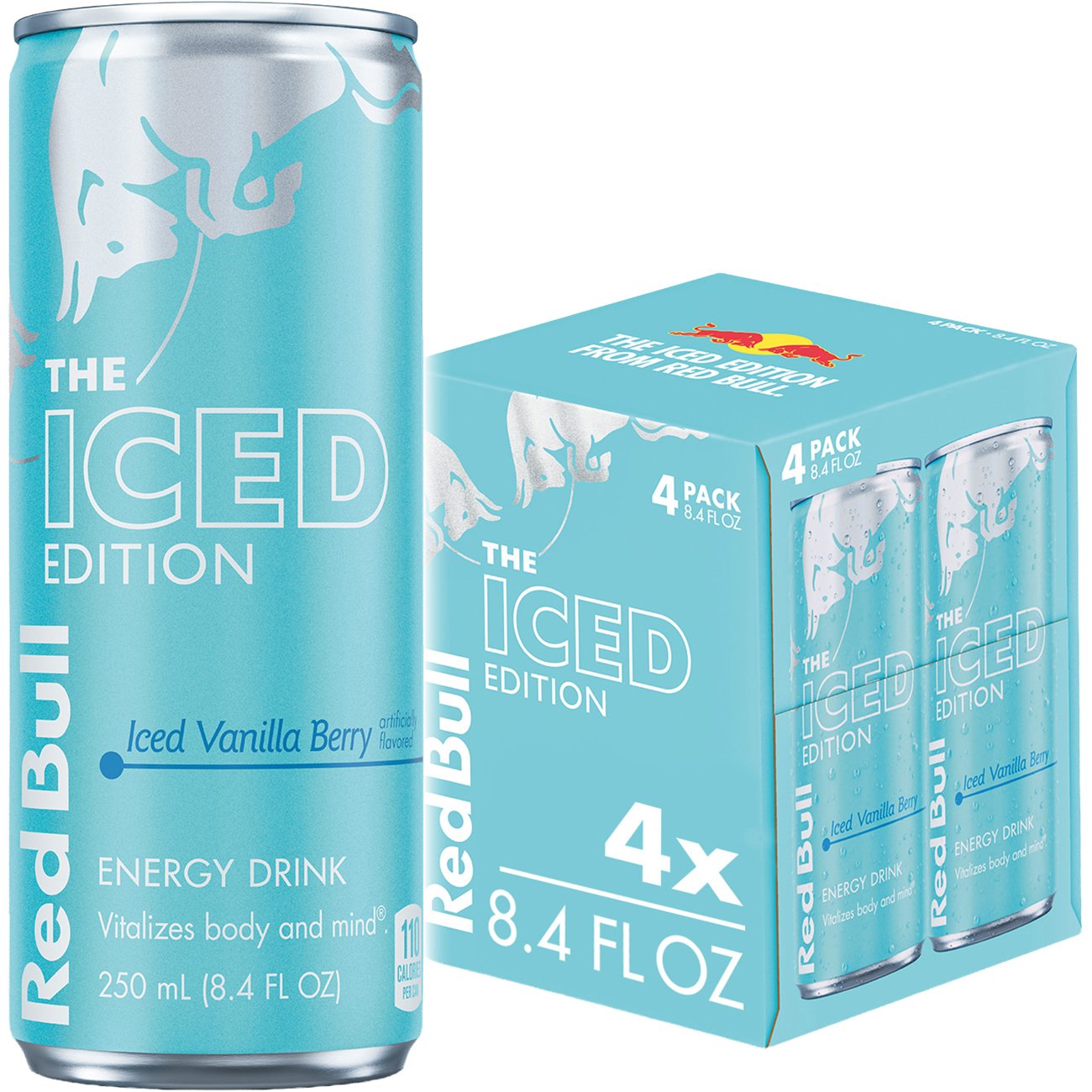 Red Bull Iced Edition Iced Vanilla Berry Energy Drink 4 pk Cans - Shop ...