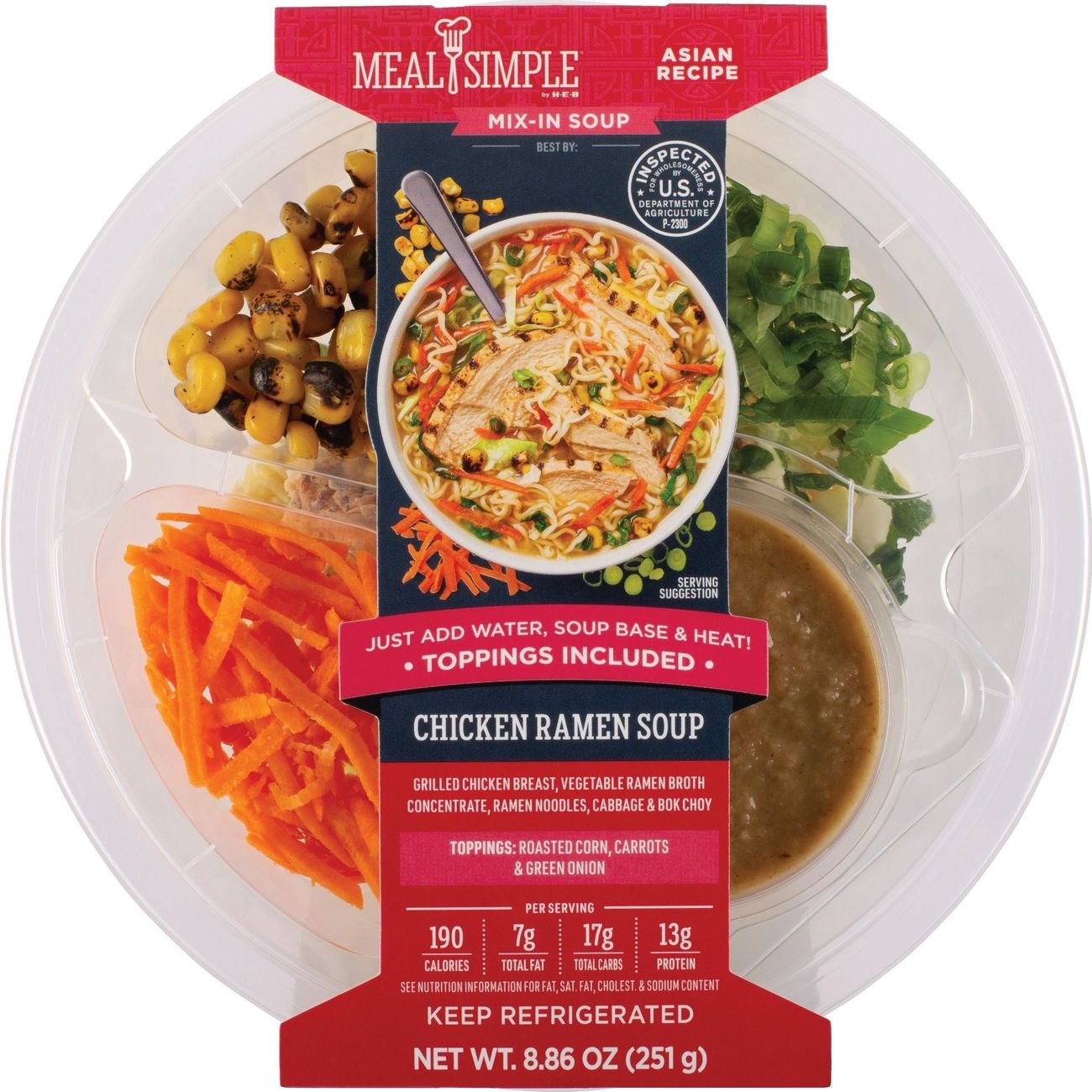 Meal Simple by H-E-B Chicken Mix-In Ramen Style Bowl - Shop Soup at H-E-B
