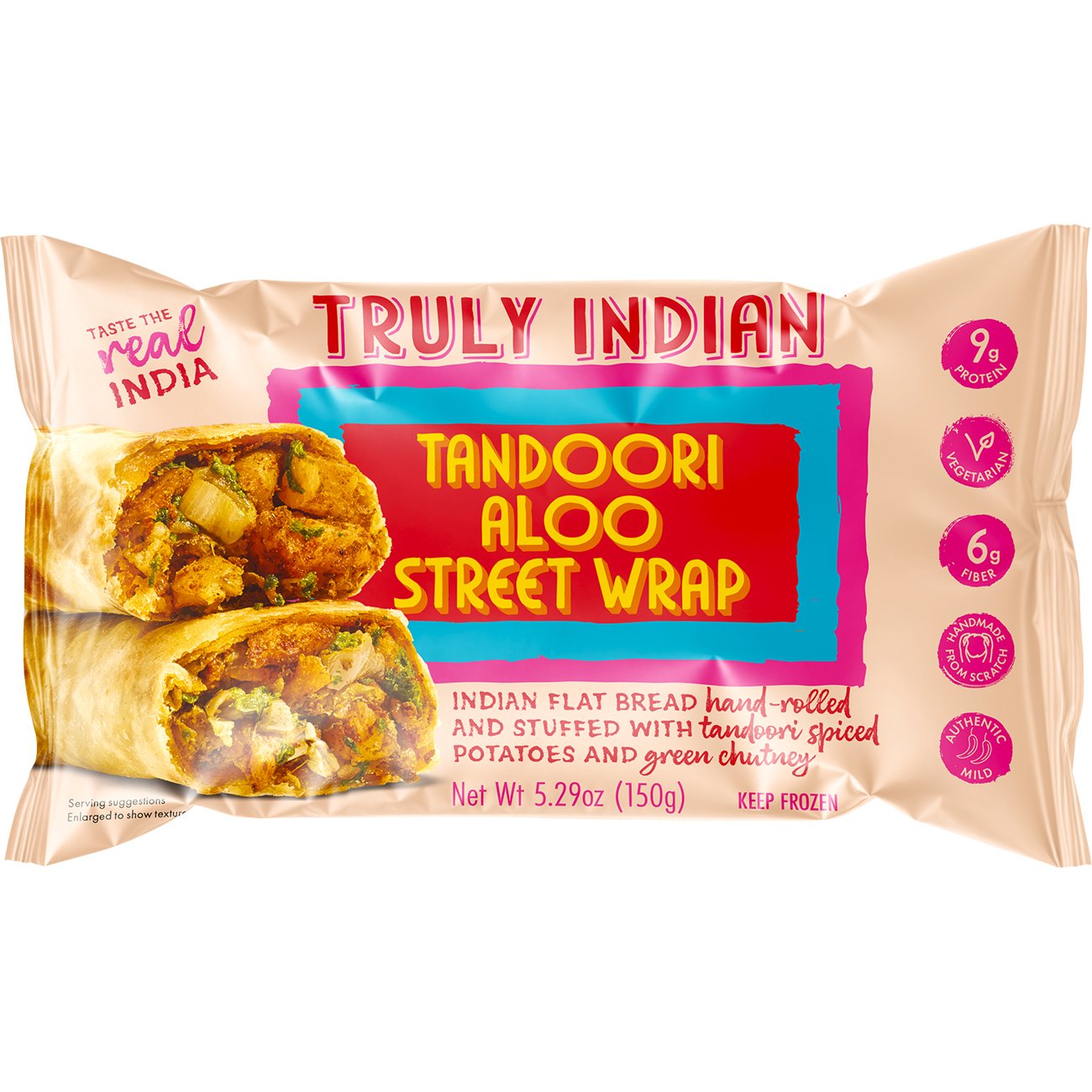 Truly Indian 9g Protein Tandoori Aloo Street Wrap - Shop Entrees ...