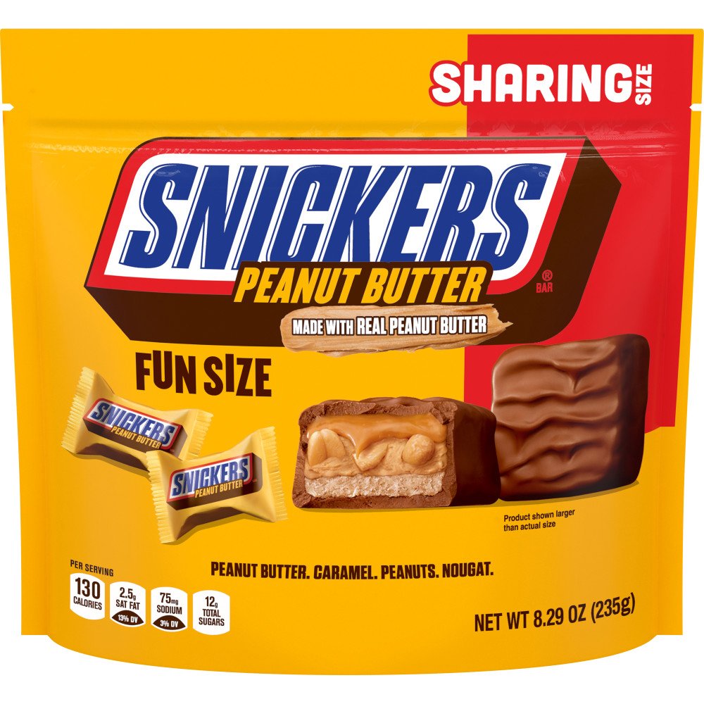 Snickers Fun Size Peanut Butter Chocolate Bars - Sharing Size - Shop ...